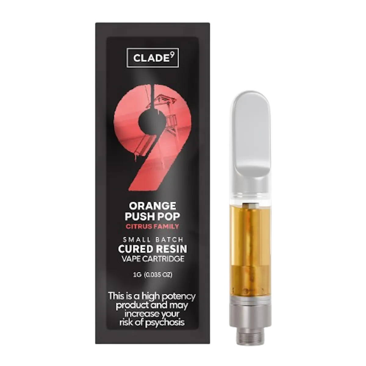 Clade 9 l Orange Push Pop Cured Resin Vape Cart l 1g - Eastern Green ...