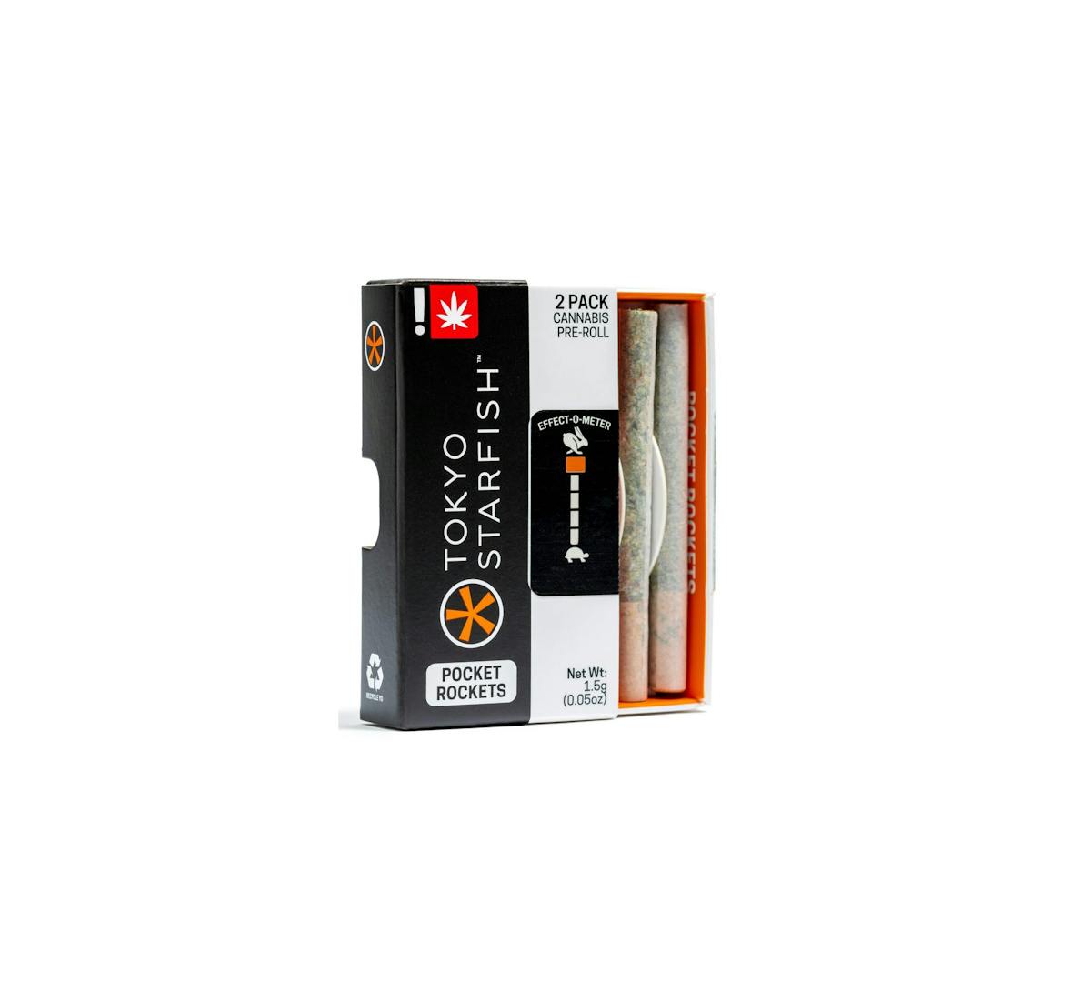 Tokyo Starfish .5g BLACK MAPLE Pocket Rocket Pre Roll 2pk 1g Pre-rolls ...
