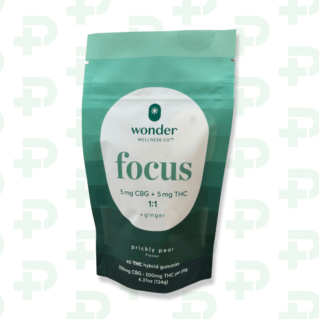 Wonder Gummies 200mg - CBG 1:1 - Focus Prickly Pear