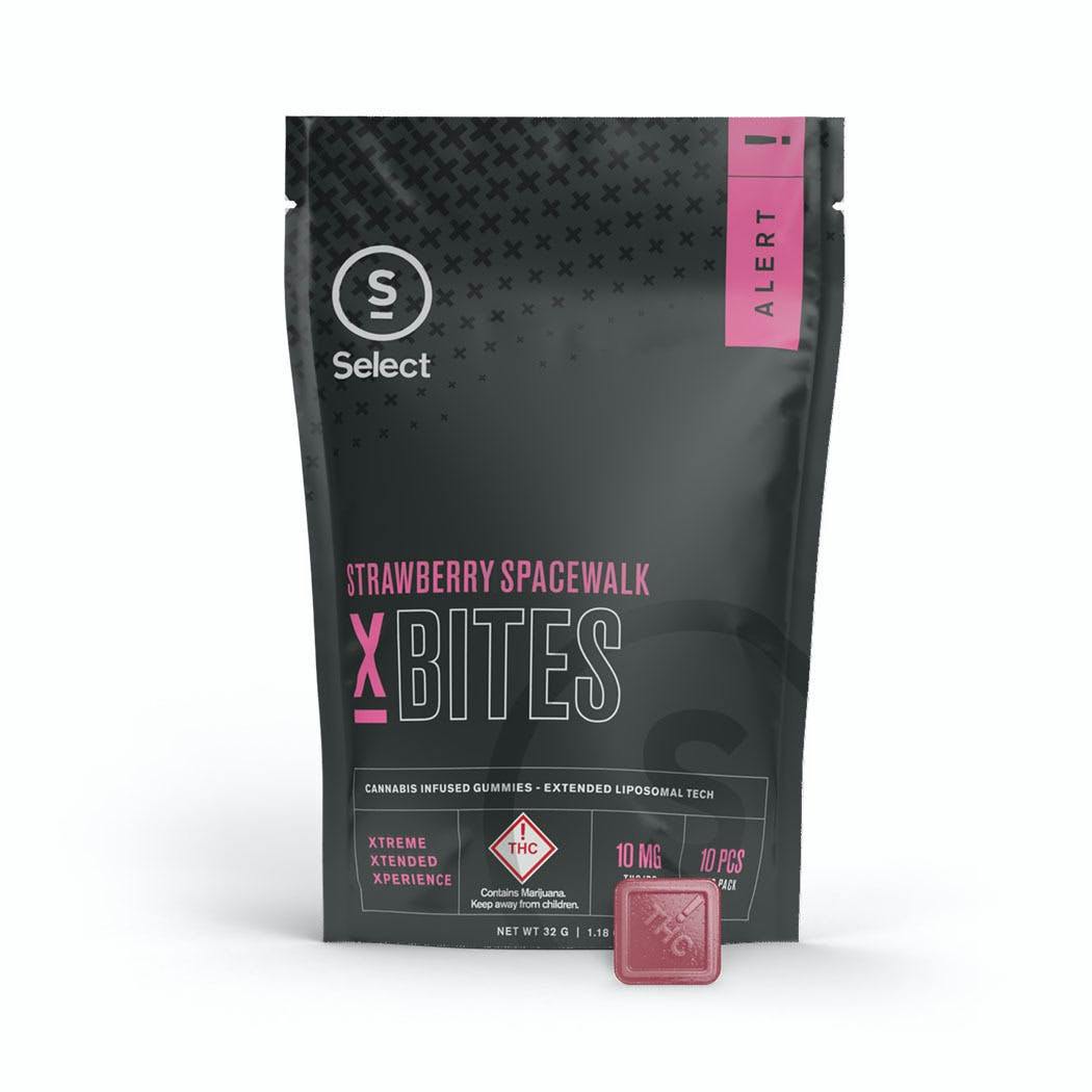 Select Strawberry Spacewalk X-Bites 10-Pk 100mg