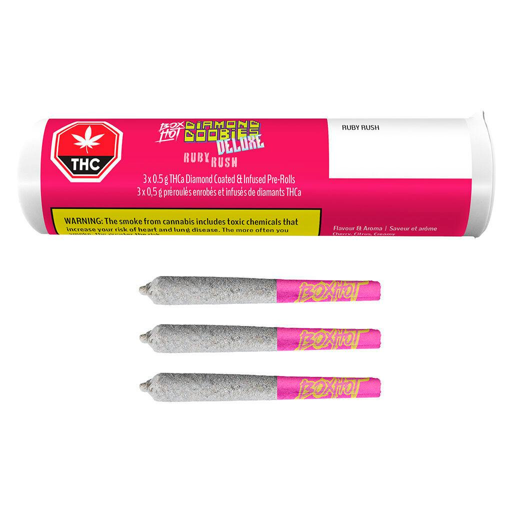 BOXHOT - Diamond Doobies Deluxe – Ruby Rush Infused PRJs - 3x0.5g ...