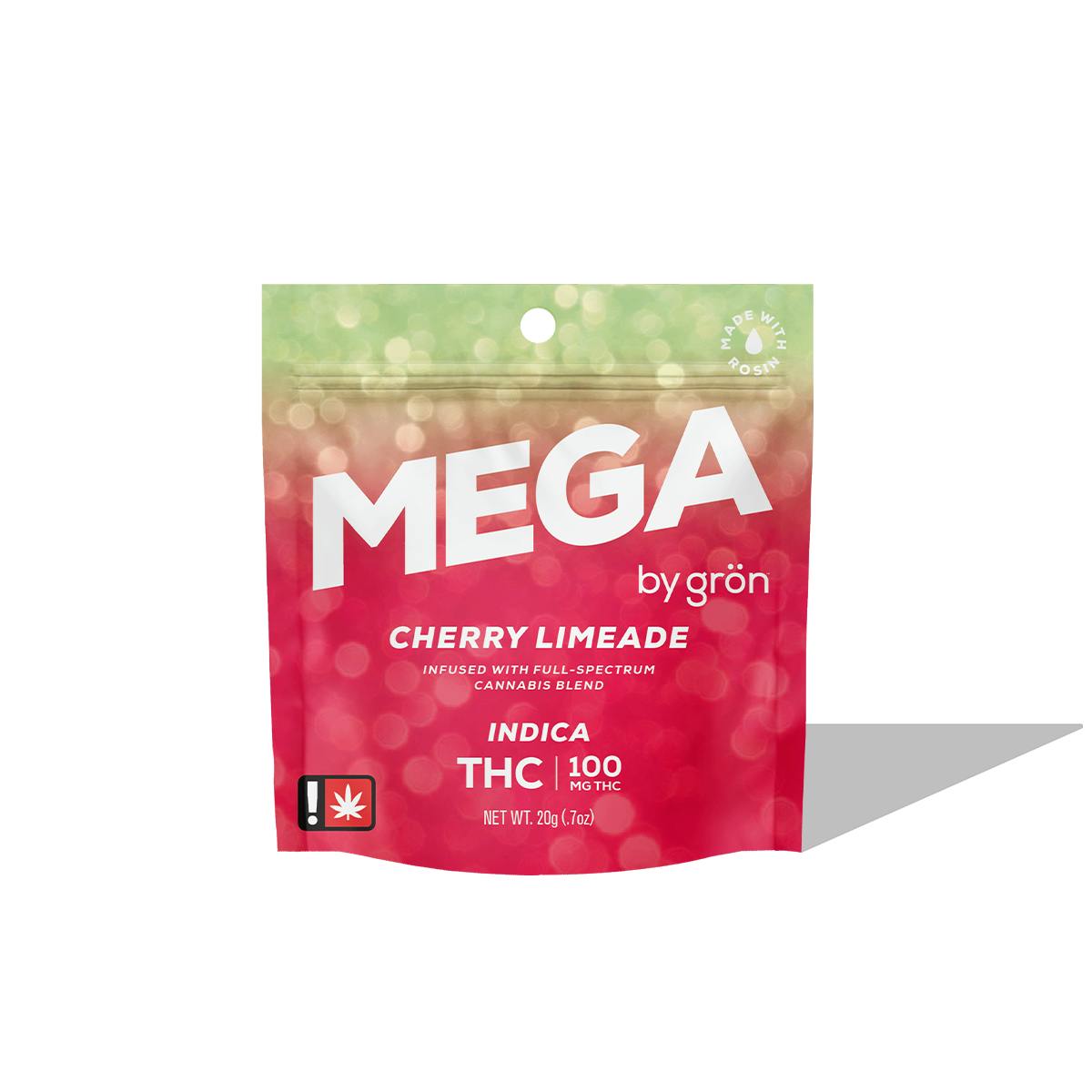 THC Cherry Limeade Mega – Indica 20g Edibles | Grön