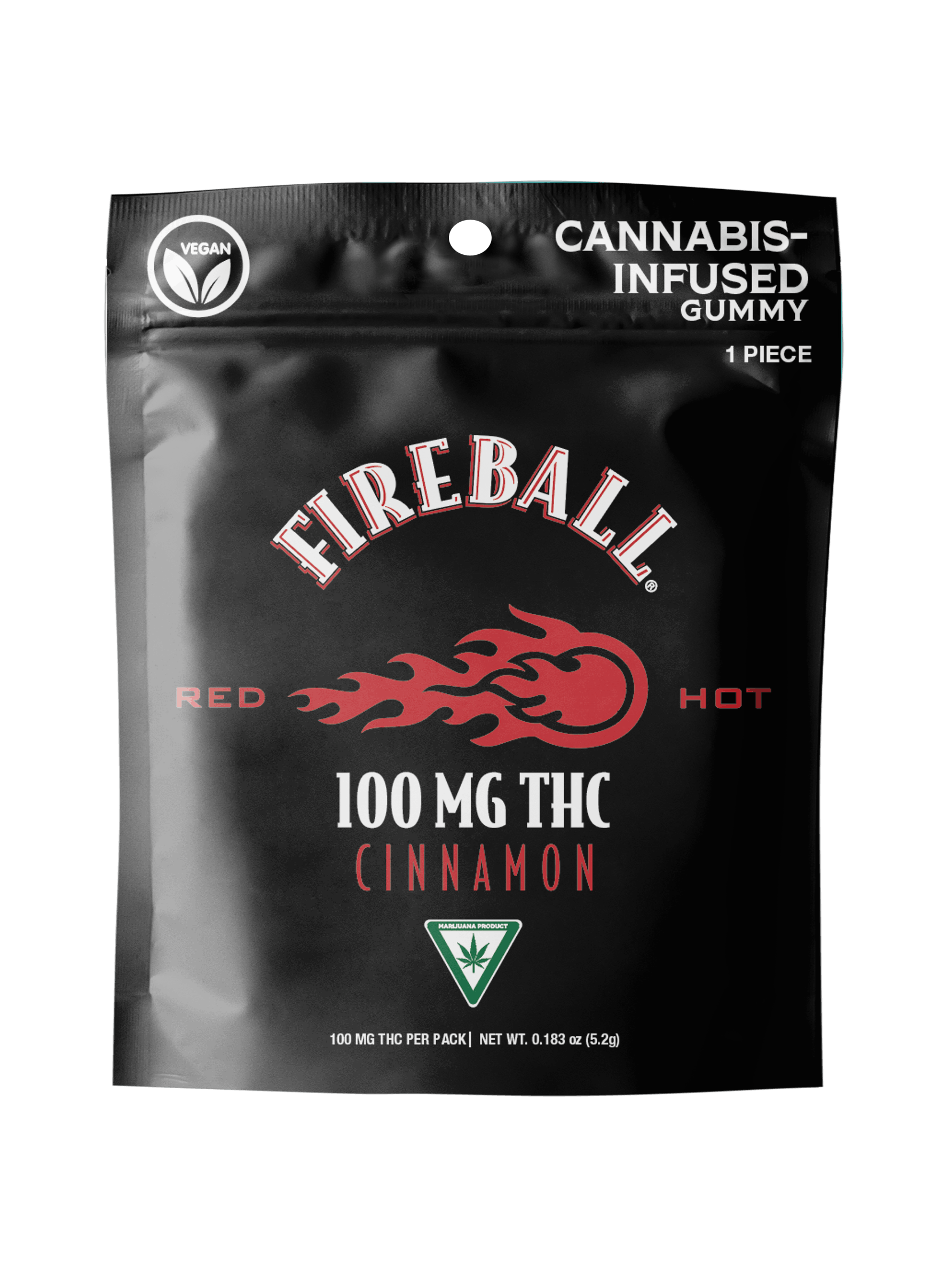 Fireball | 100mg THC Gummy | Edibles | The Ouid Shop