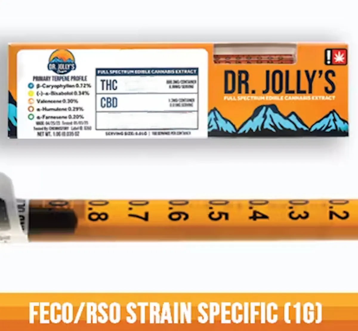 Dr. Jolly’s 2g MANDARIN RUNTZ Full Spectrum Cannabis Extract (FECO) 2g ...
