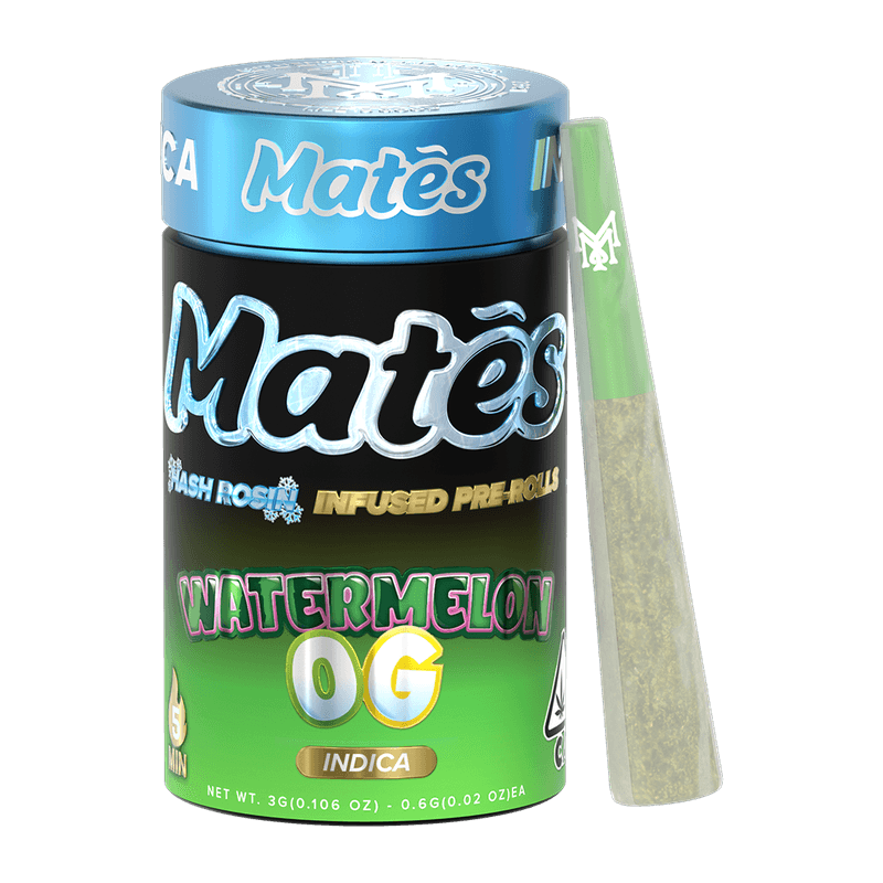 Watermelon Skittles 5pk Hash Rosin Infused Pre-Rolls