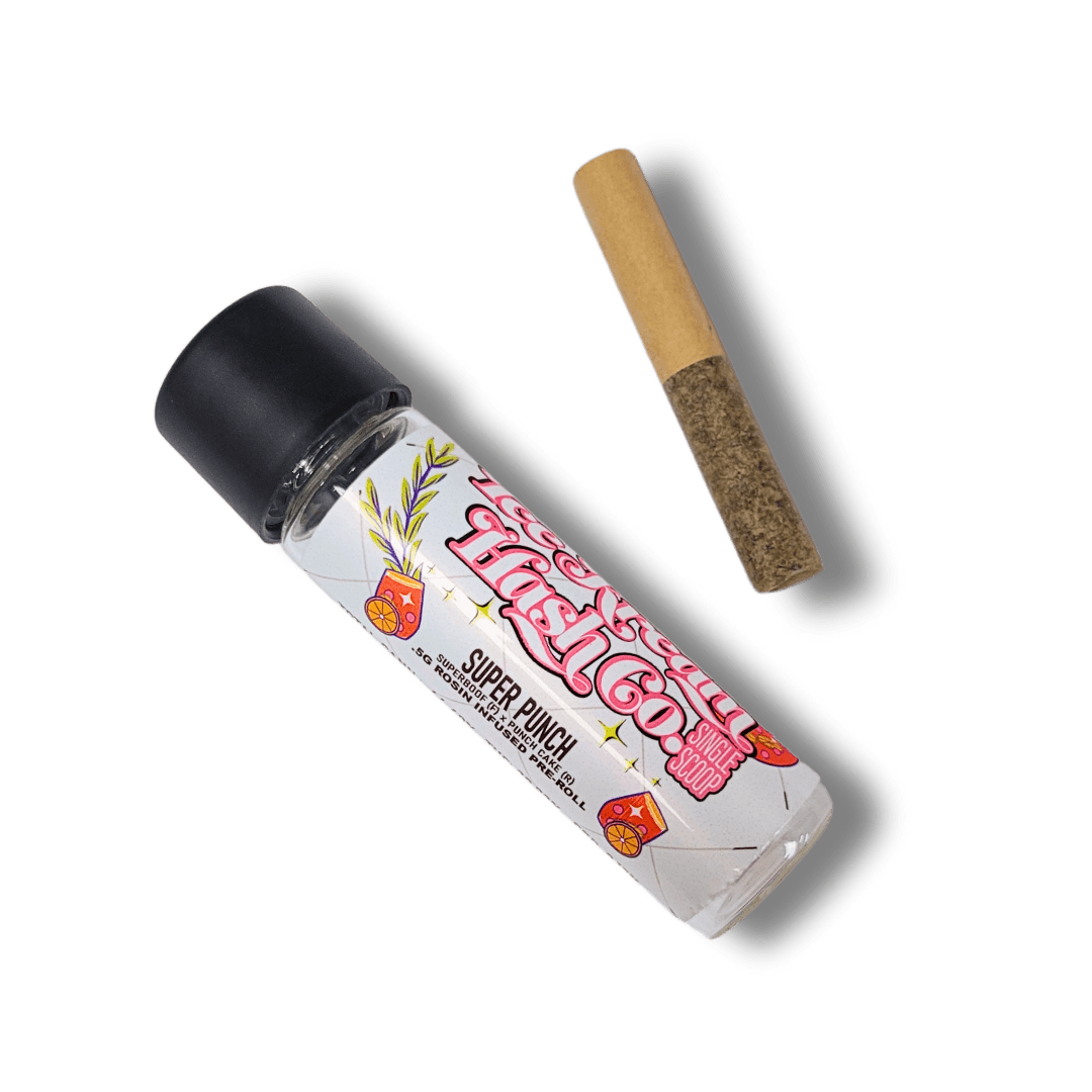 Ice Kream Hash Co. | Super Punch Single Scoop Rosin Infused Pre-Roll | 0.5g | Pre Rolls | New ...