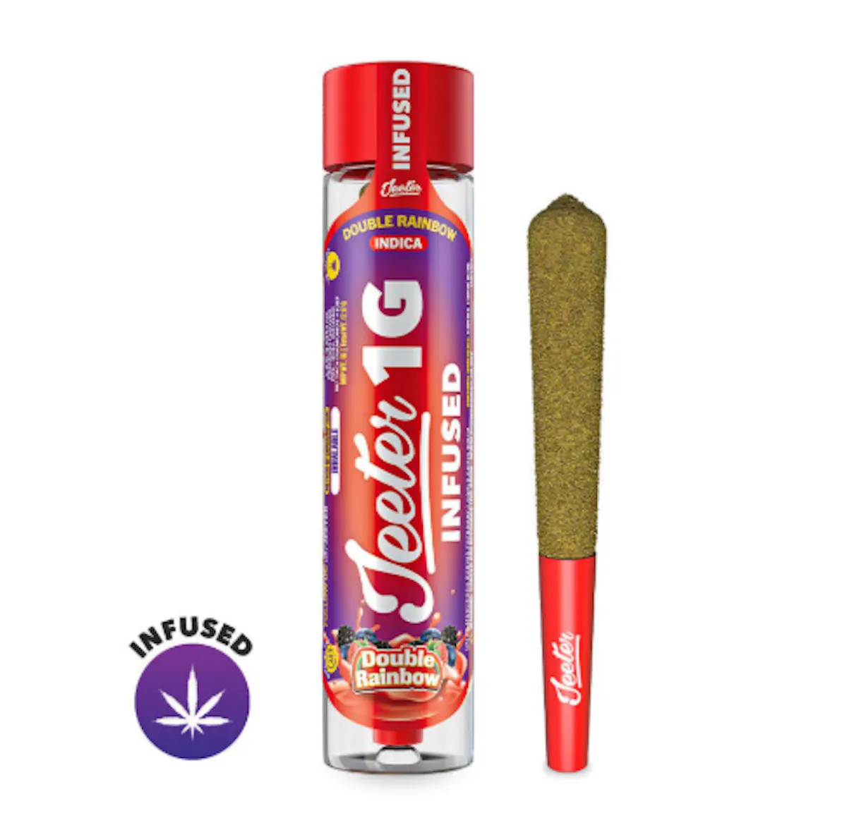 Jeeter Double Rainbow 1g Infused Preroll 1g Pre-rolls | Jeeter