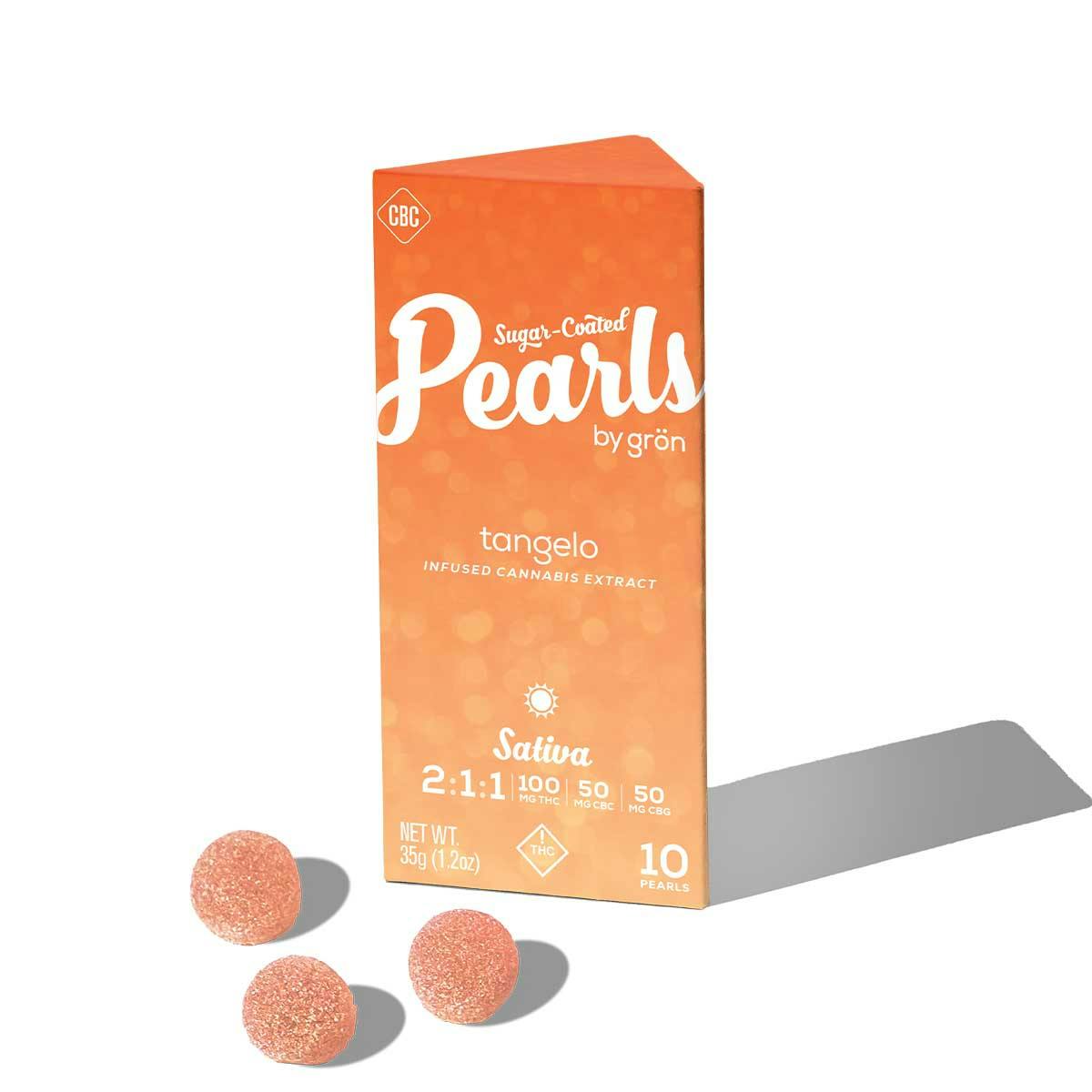 Tangelo 1:1:2 CBC:CBG:THC Pearl Gummies | 2pk 2pk Edibles | Gron