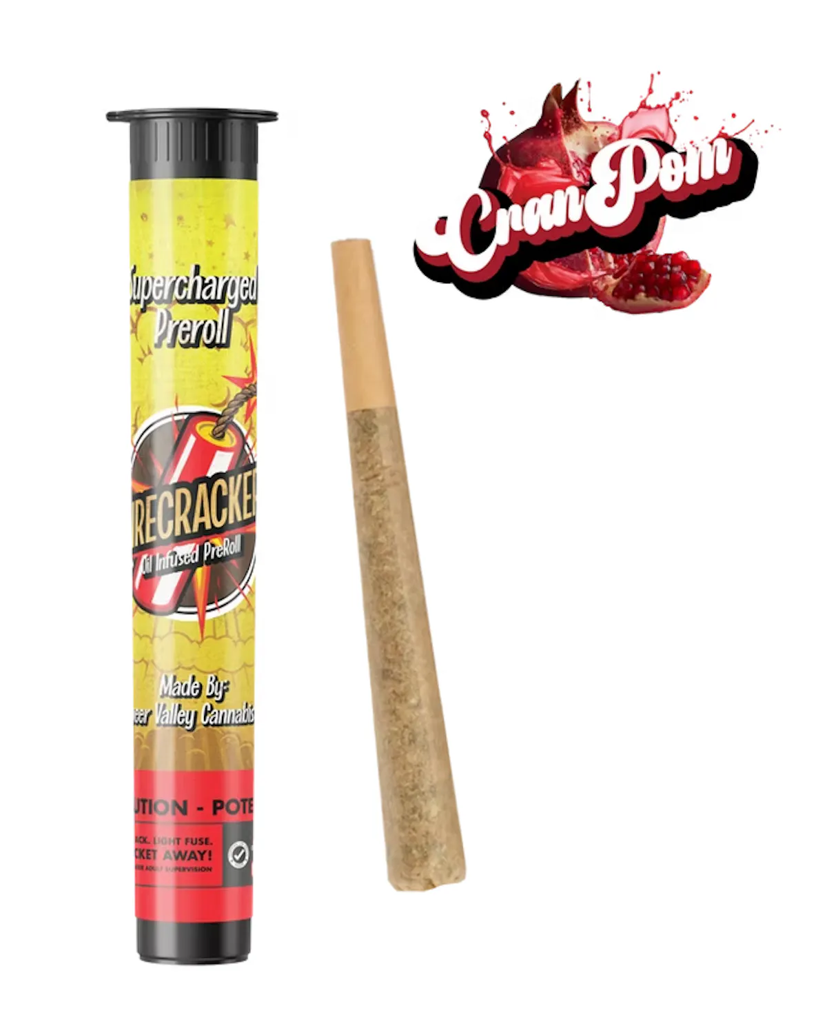 Firecracker CranPom 5pk Infused Prerolls 1/8oz Pre-rolls | Pioneer Valley