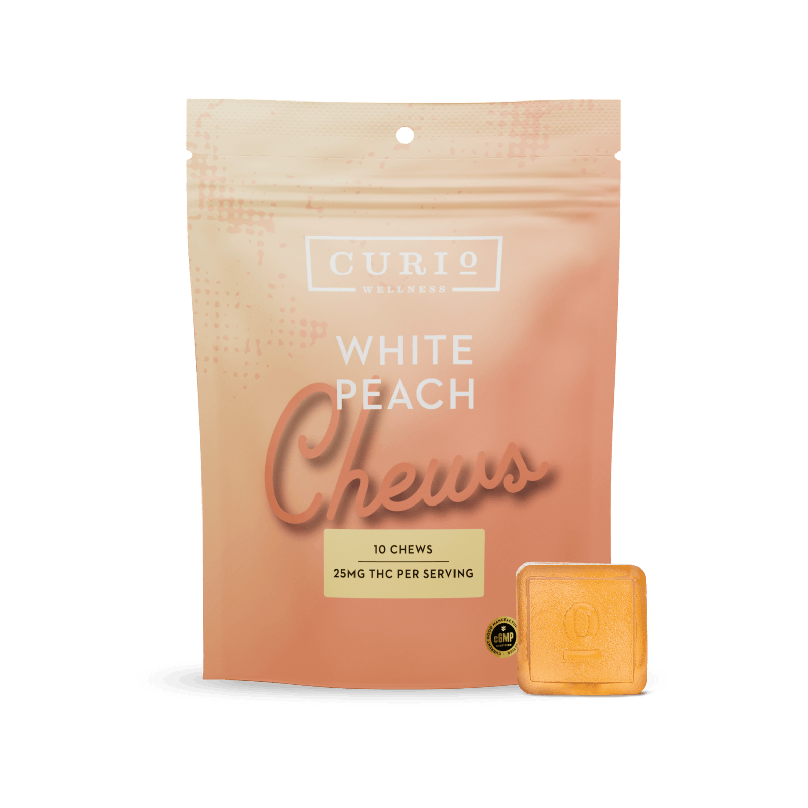 White Peach Chews 10-Pack | 250mg
