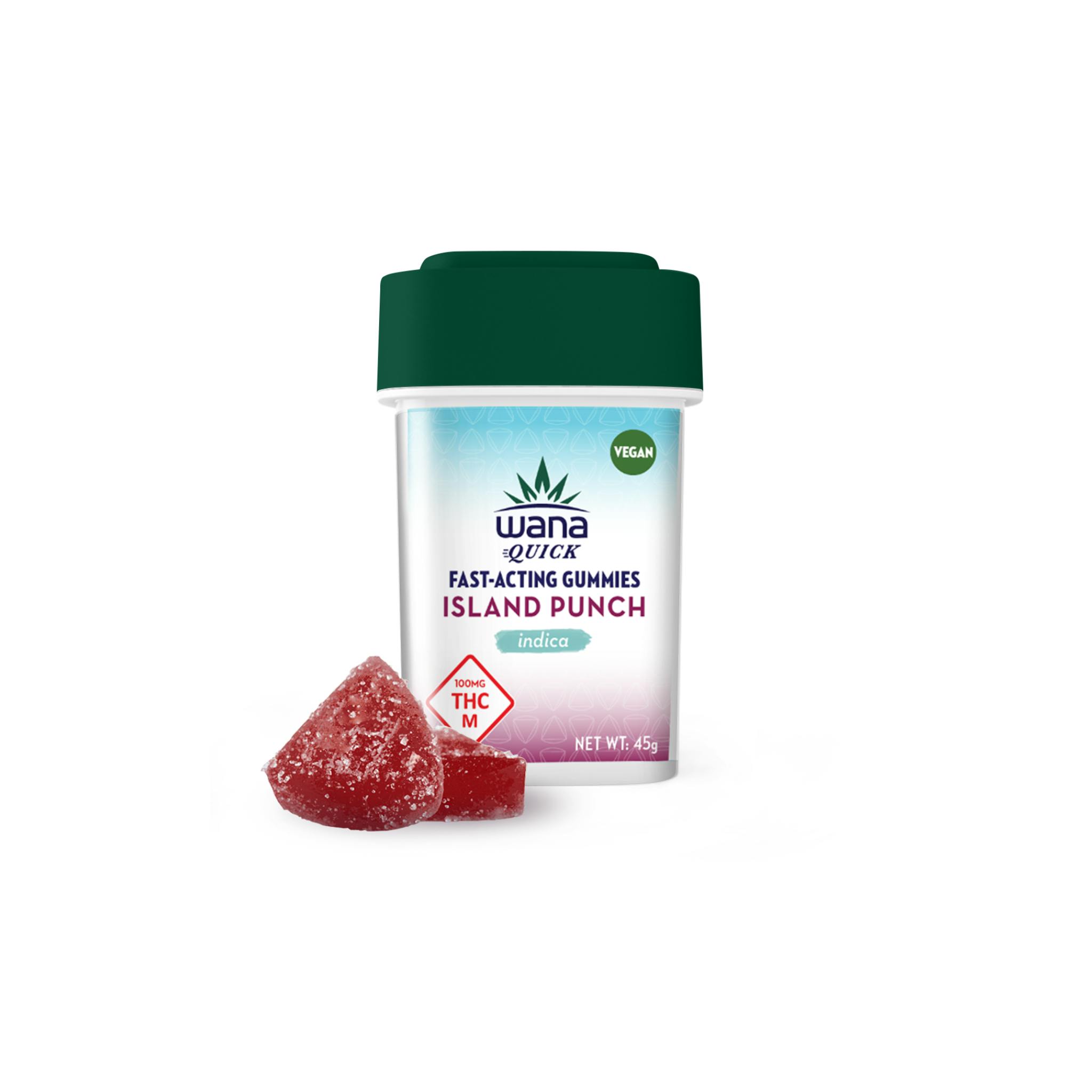 Wana Quick Island Punch Gummies | 100mg Marijuana Products - 3 Fifteen ...
