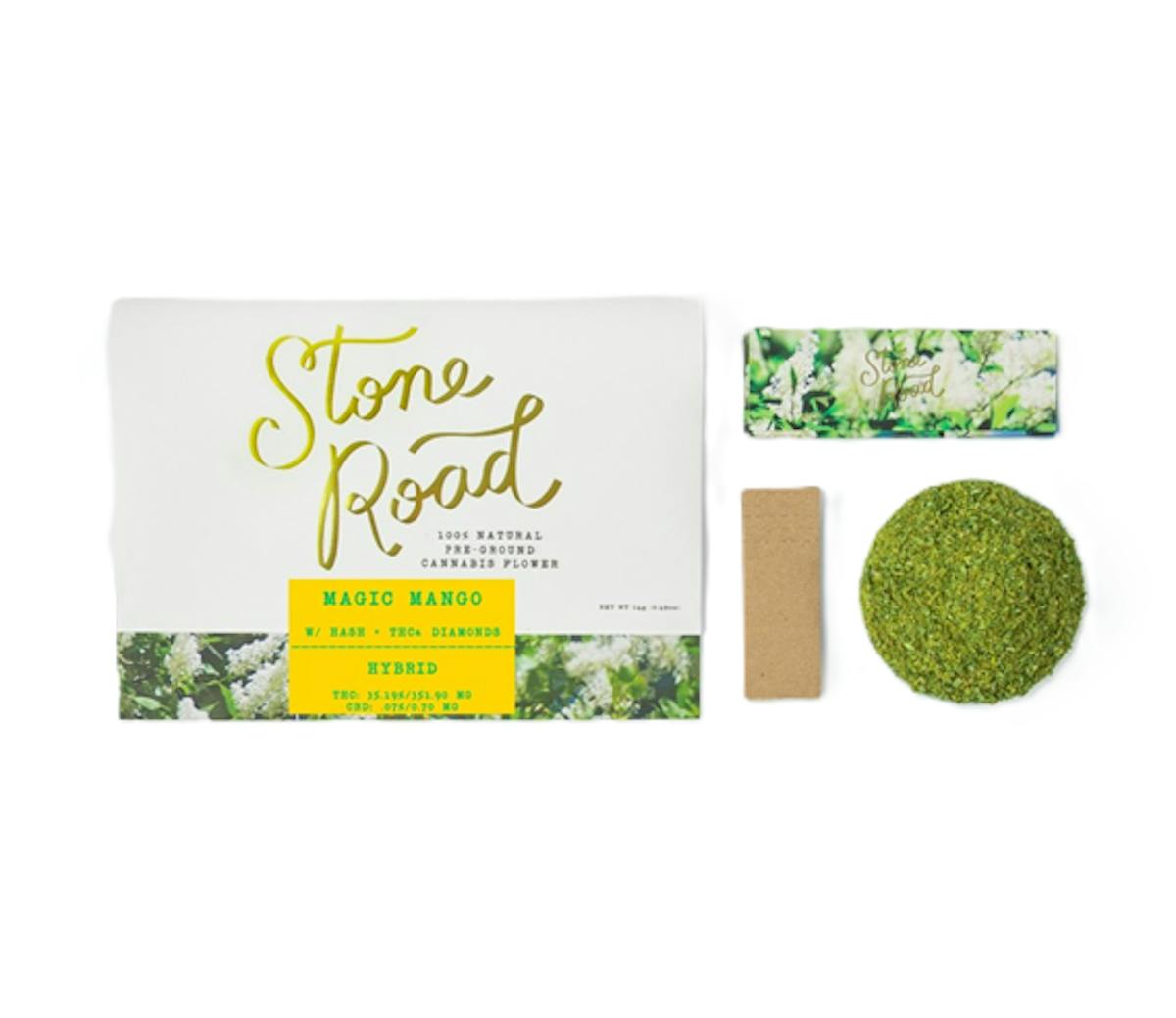 Stone Road | Magic Mango | Diamond and Bubble Hash Infused Pre-Ground ...