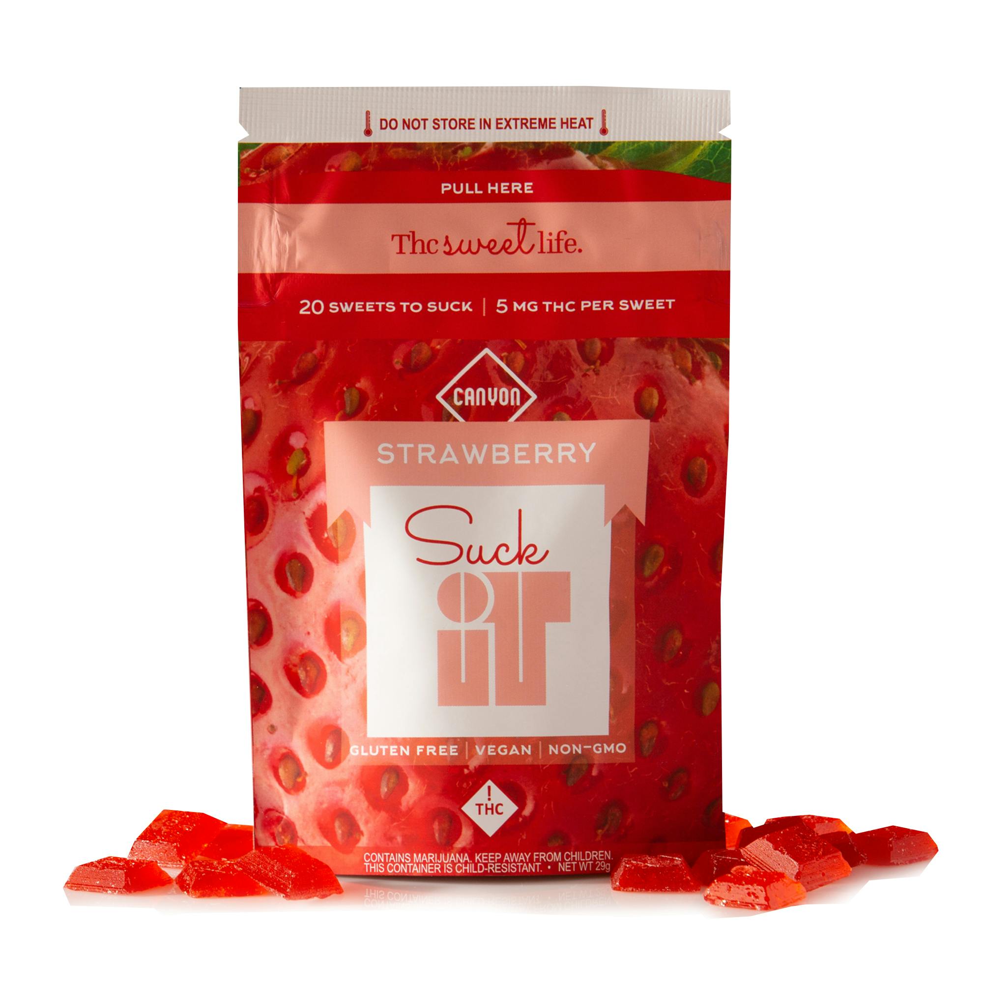 Strawberry Lozenges 100mg