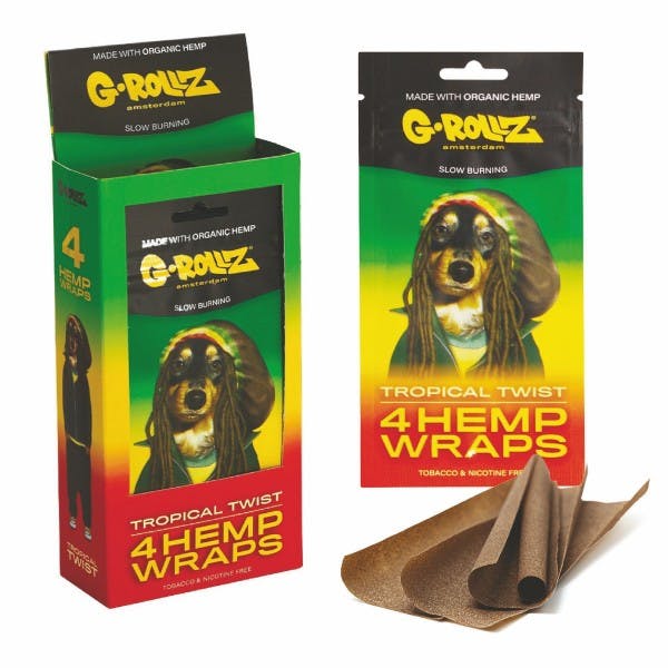 G-Rollz - 4x Tropical Twist - Flavored Hemp Wraps