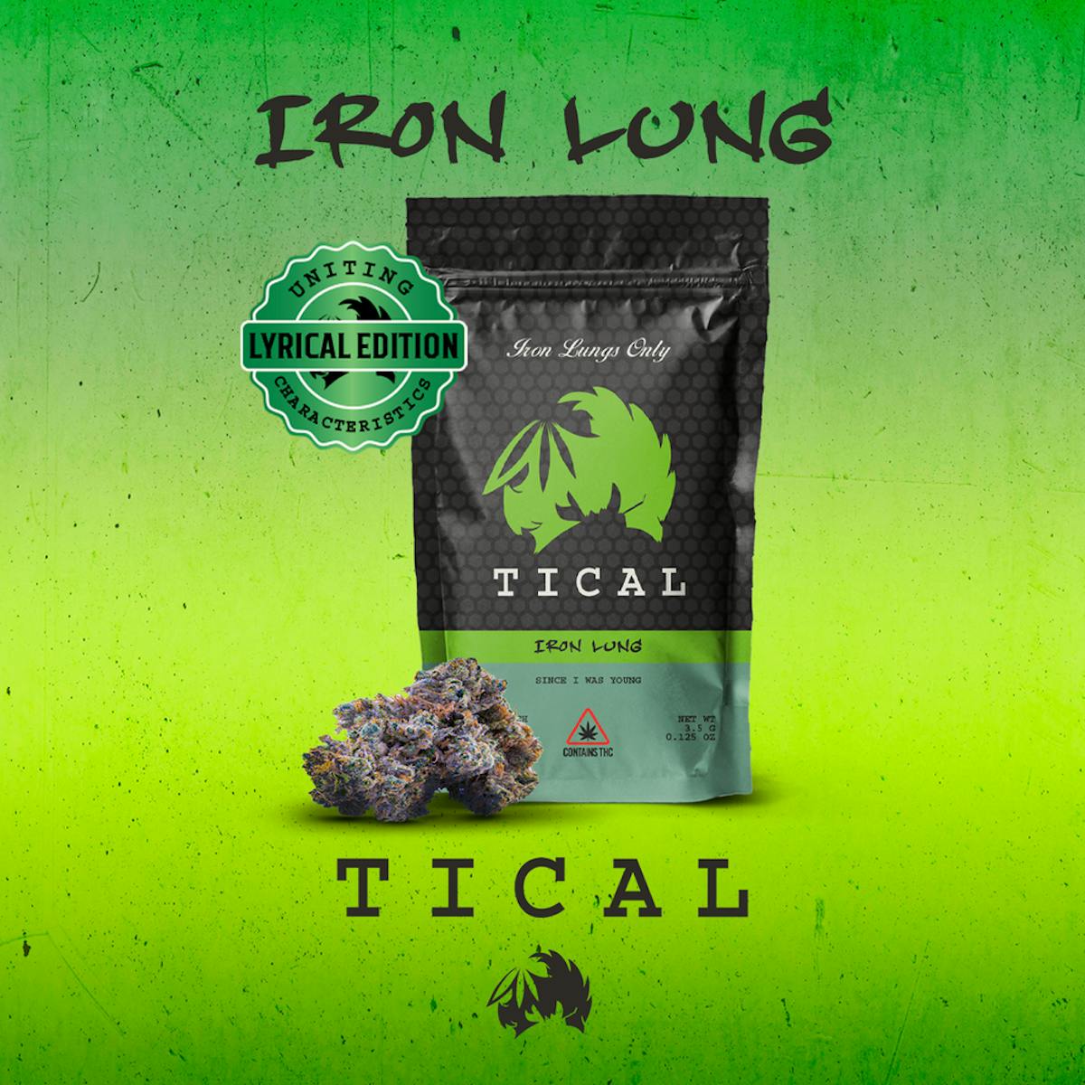 Tical Iron Lung 3.5g 1/8oz Flower | TICAL