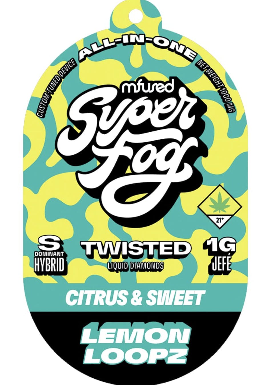 The Flowery NY | SUPER FOG Lemon Loopz 1g Disposable Vape