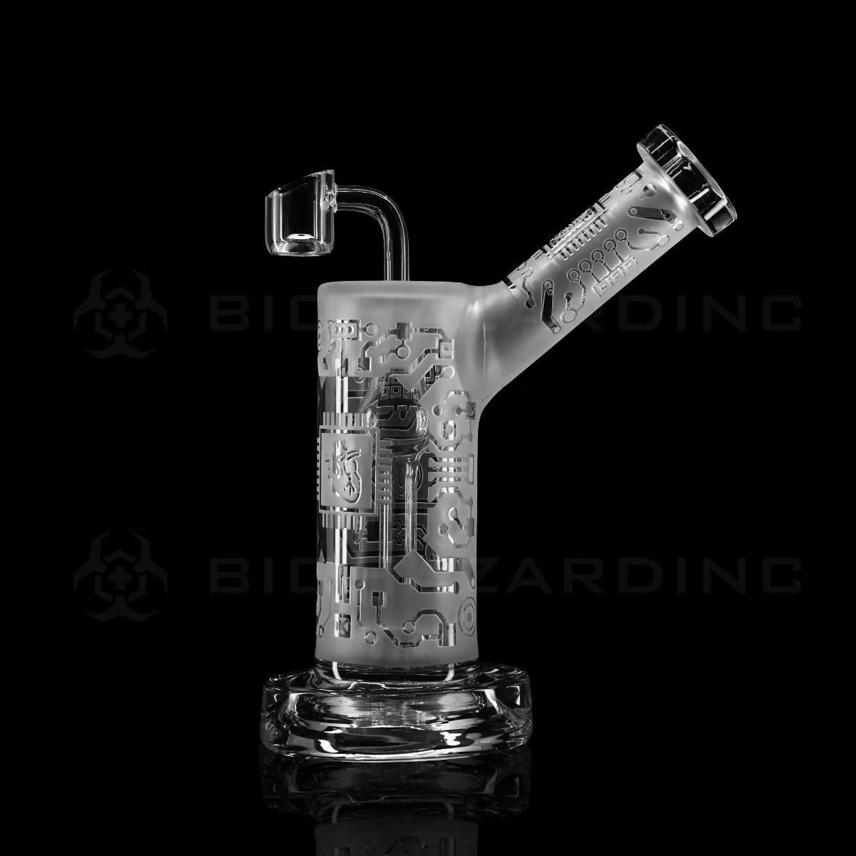7" Deep Etched Dab Rig - Banger Hanger - Micro Chip Design | Bloom Brothers