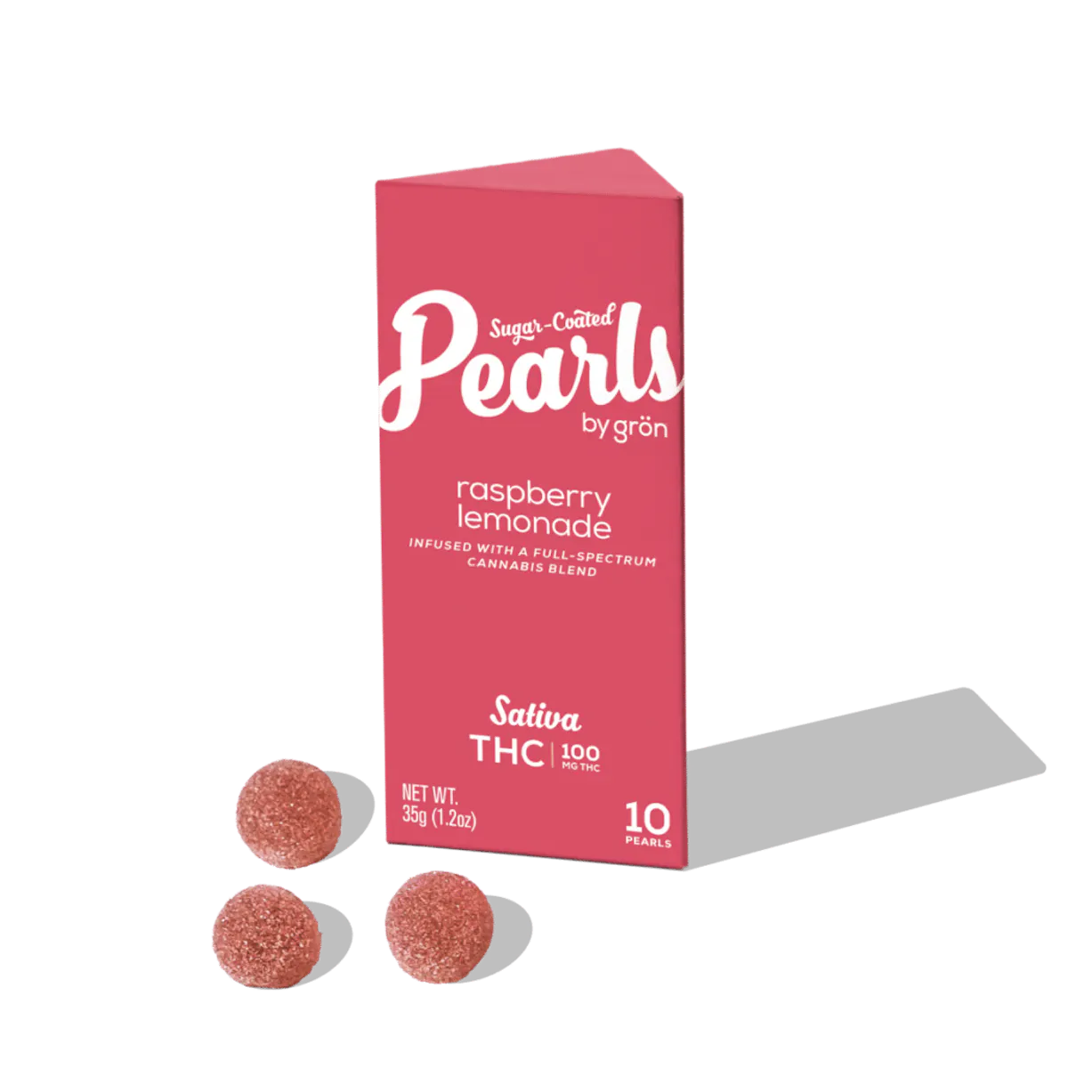 Raspberry Lemonade | Pearls 10pk | 100mg 100mg Edibles