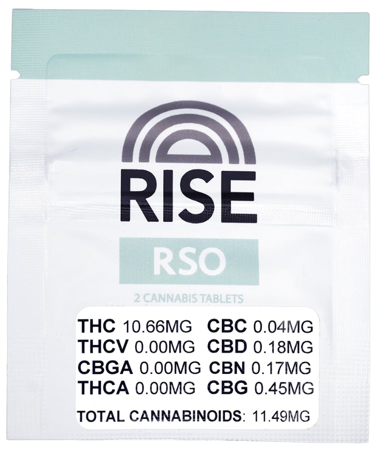RISE | RSO Tablets 2 Count | Edibles | The Ouid Shop