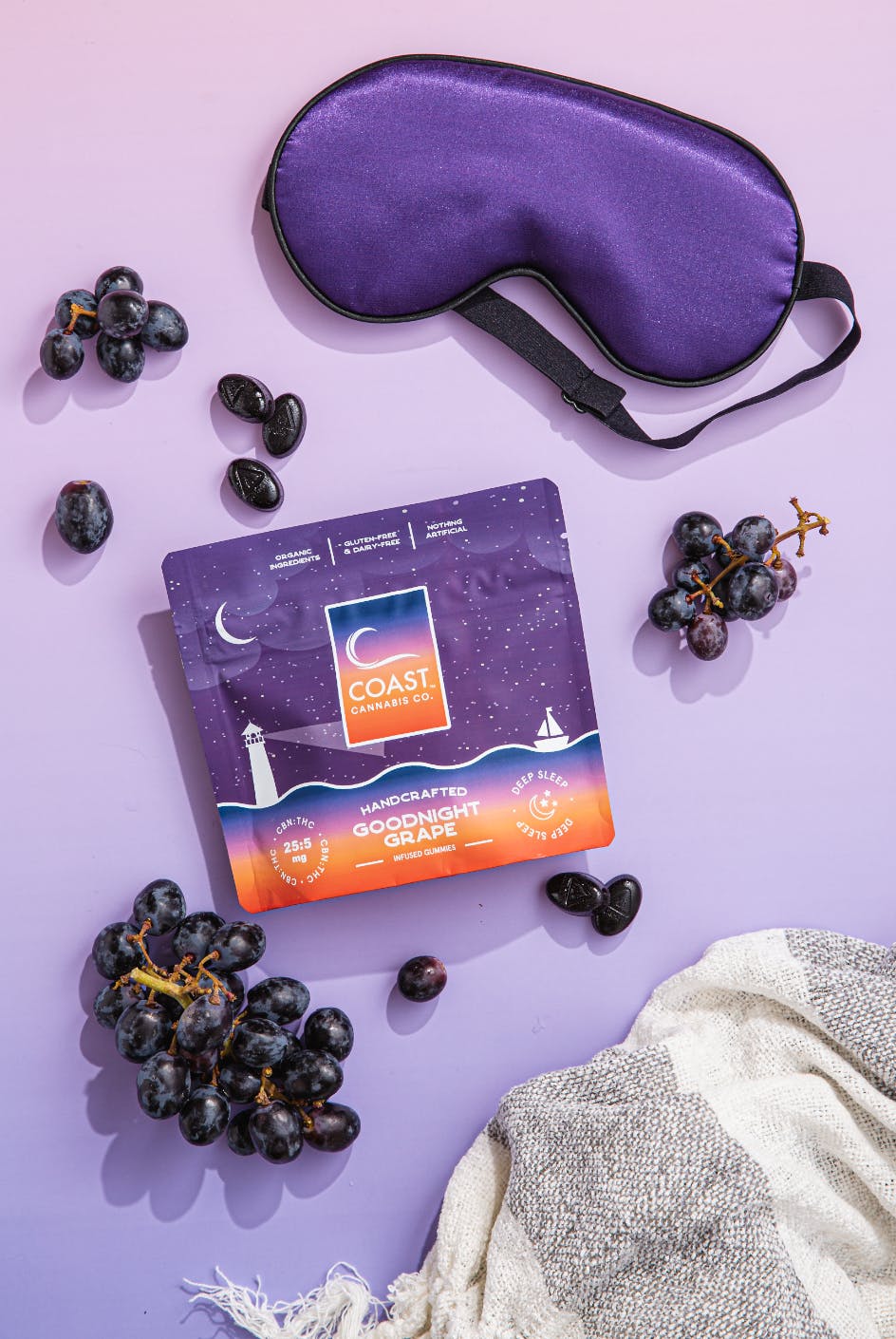 Gummies | Goodnight Grape 25:5 | 100mg | 20pk | Coast - Canna Provisions