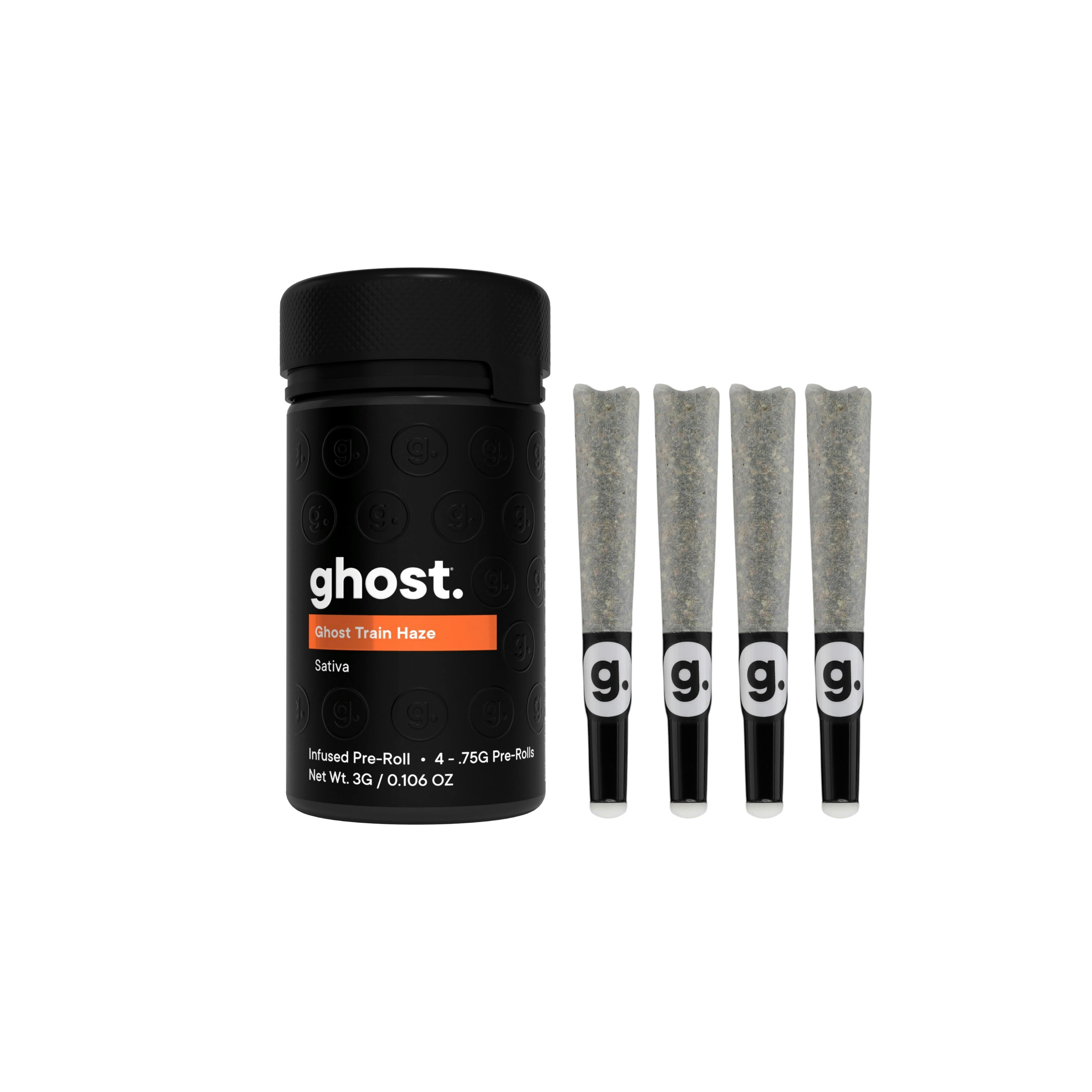 The Flowery NY | Ghost Train Haze 4pk Infused Prerolls