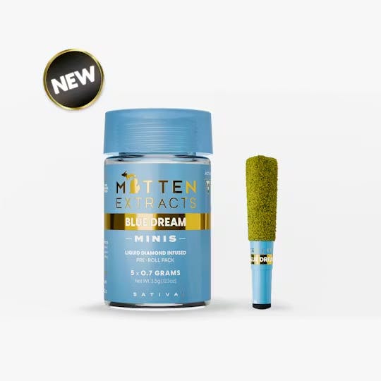 Mitten Extracts Infused Pre Roll 5pk | Blue Dream