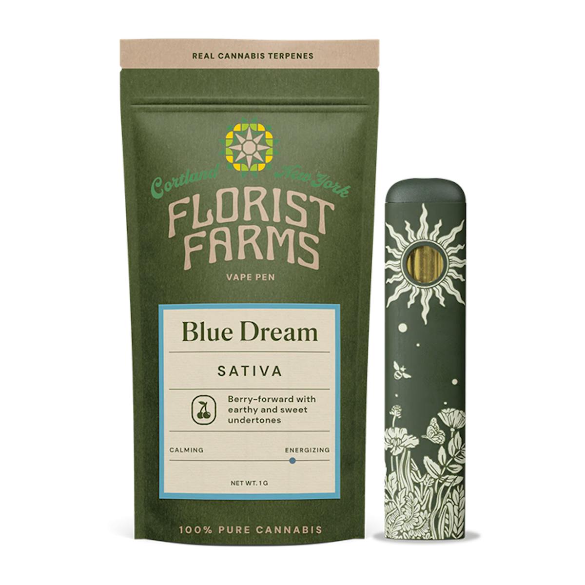 Florist Farms | Blue Dream | All-In-One Vape 1g 1g Vaporizers | Florist ...