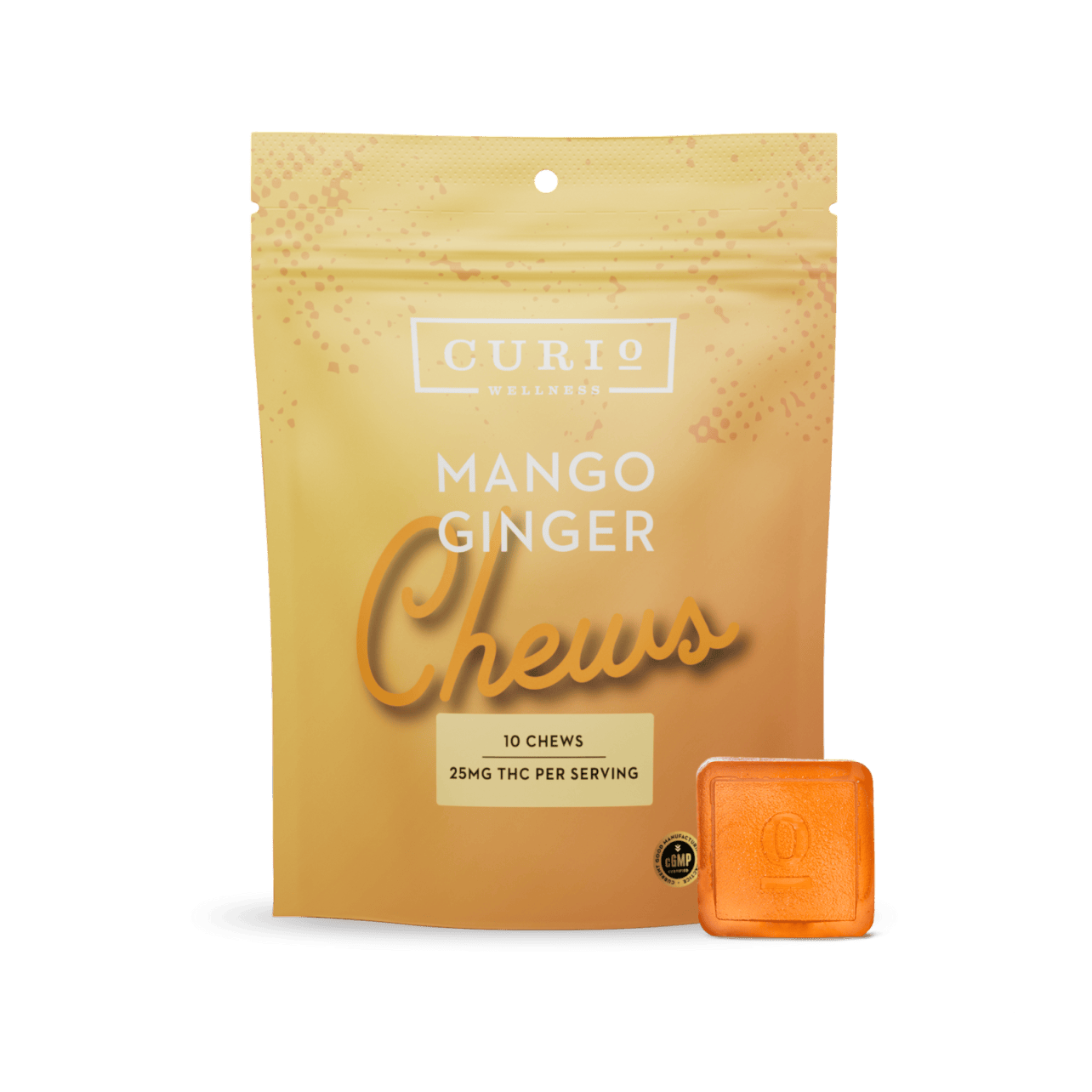 Shop Curio Wellness Mango Ginger Chews 25mg 10 Pack | 250mg in ...