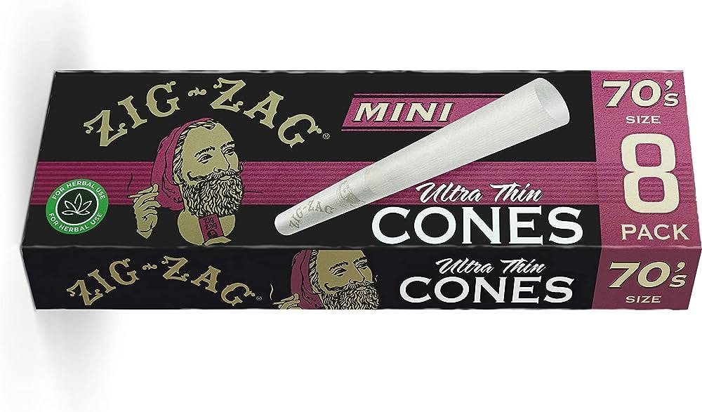 Zig Zag Zig Zag | Cones | Ultra Thin | 70's Mini | 8 Pack - Star Buds ... Zig Zag Zig Zag | Cones | Ultra Thin | 70's Mini | 8 Pack - Star Buds ...
