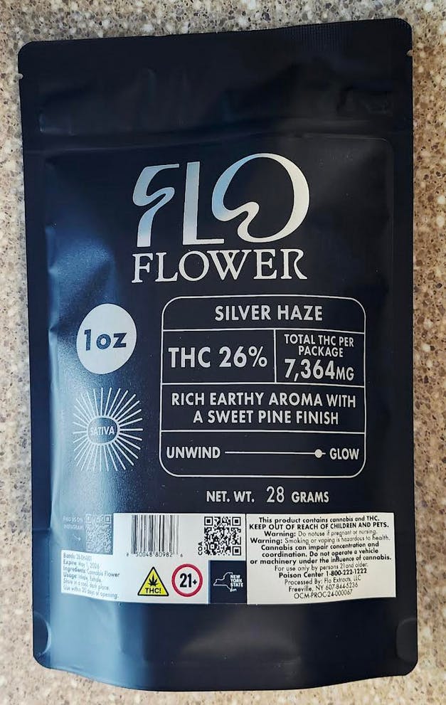 Silver Haze Flower | Sativa | Flo Flower | Raven's Joint | A Cannabis ...