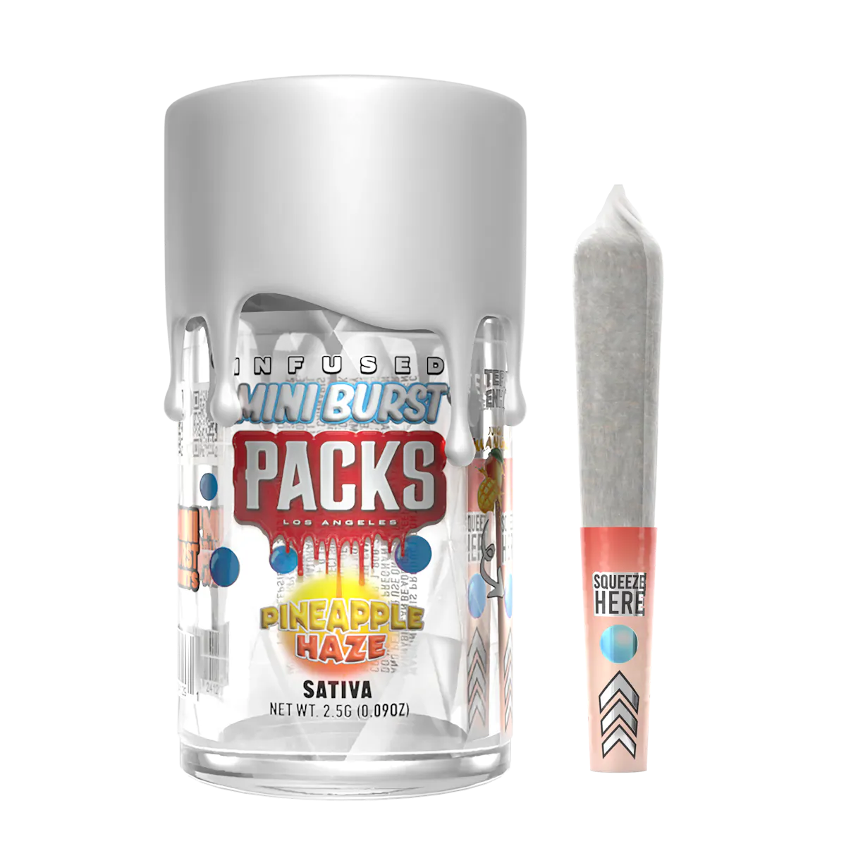PINEAPPLE HAZE | Packs Mini Bursts - 5 Pack Infused Mini Joints | 2.5G ...