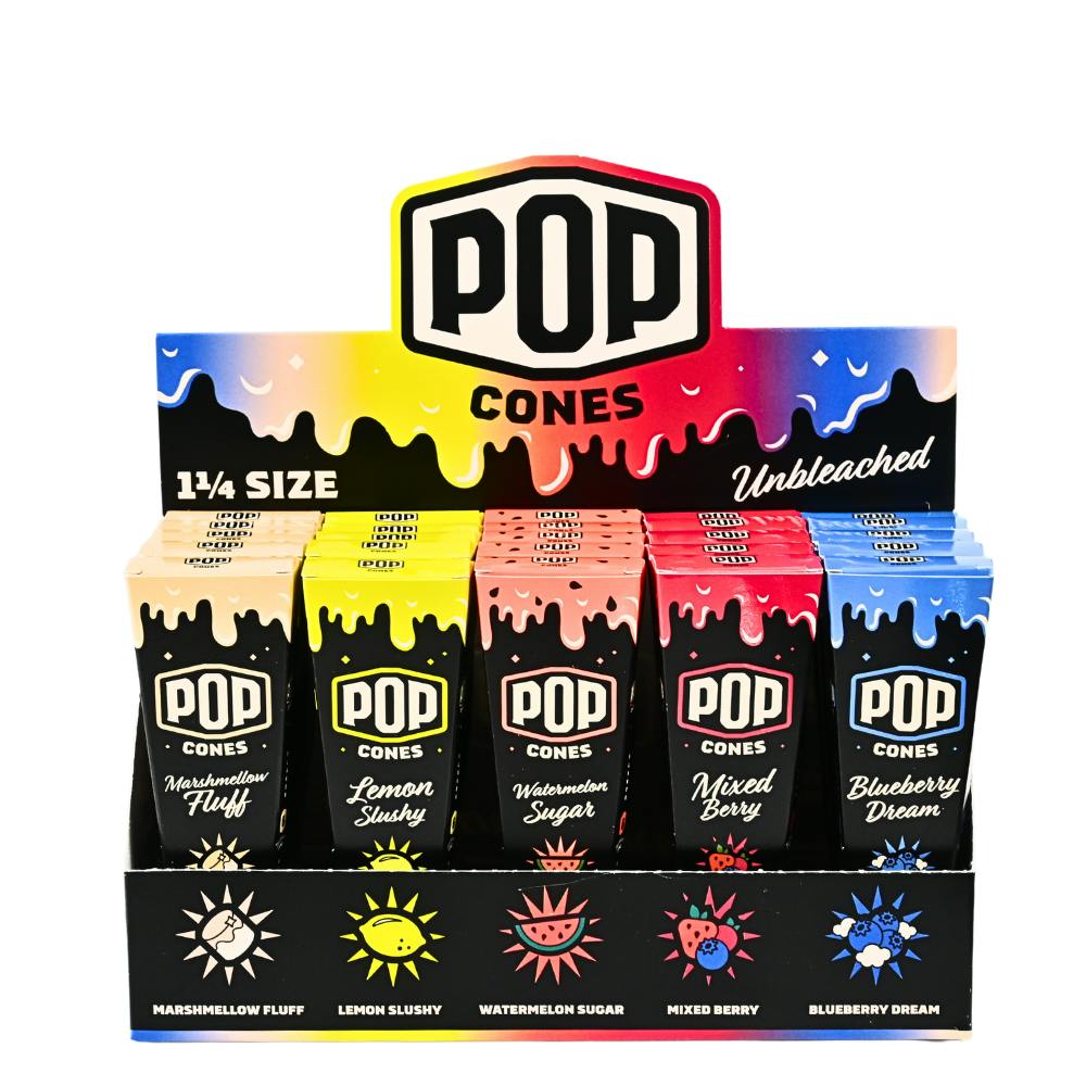 Pop Cones - 1¼" - 25pk - Unbleached Variety Pack 2.0 | Sessions Cannabis