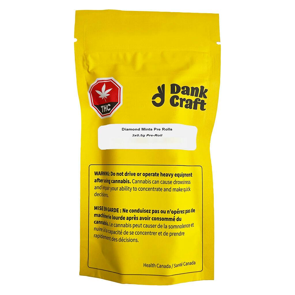 Dank Craft - Diamond Mints Pre-Roll - 3x0.5g