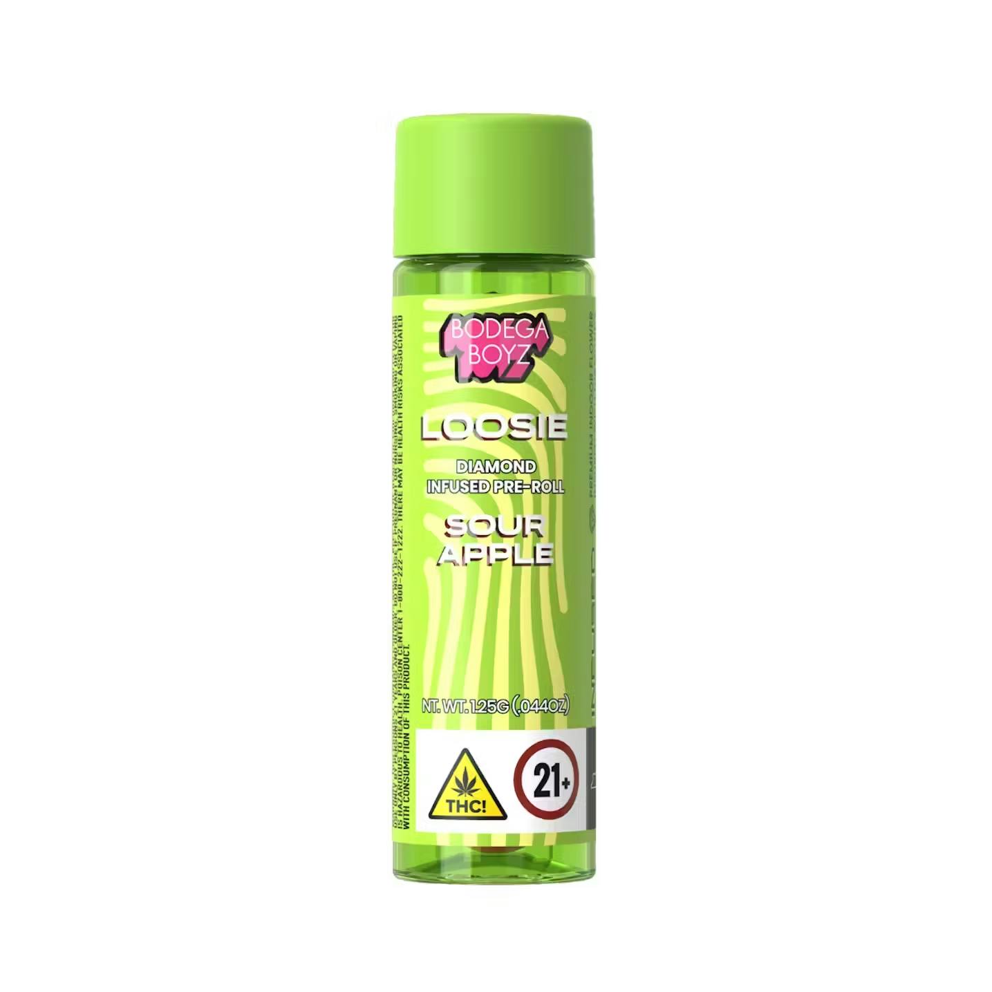 The Flowery NY | Bodega Boyz Sour Apple Loosie Diamond Infused Pre-Roll