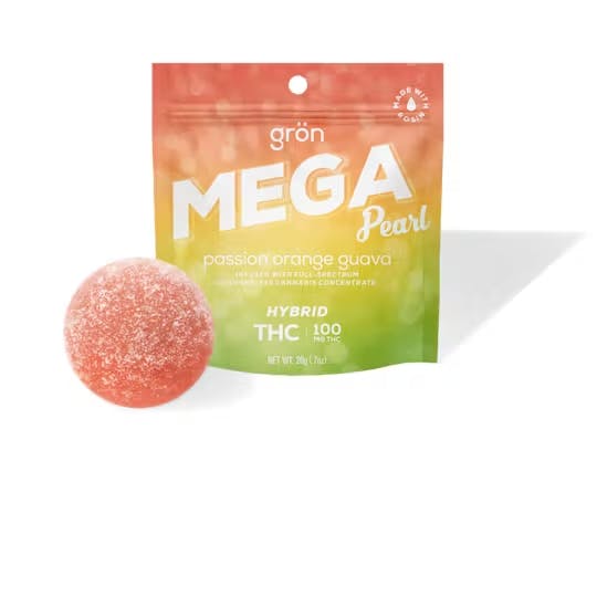 Passion Orange Guava Mega Pearl 100mg THC • Single by Grön | Buy Online ...