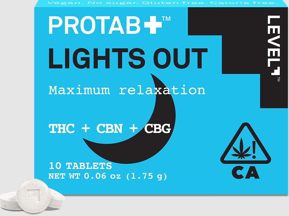 Buy Level Protab - 20mg THC + CBN + CBG Tablet 10pk - Lights Out ...