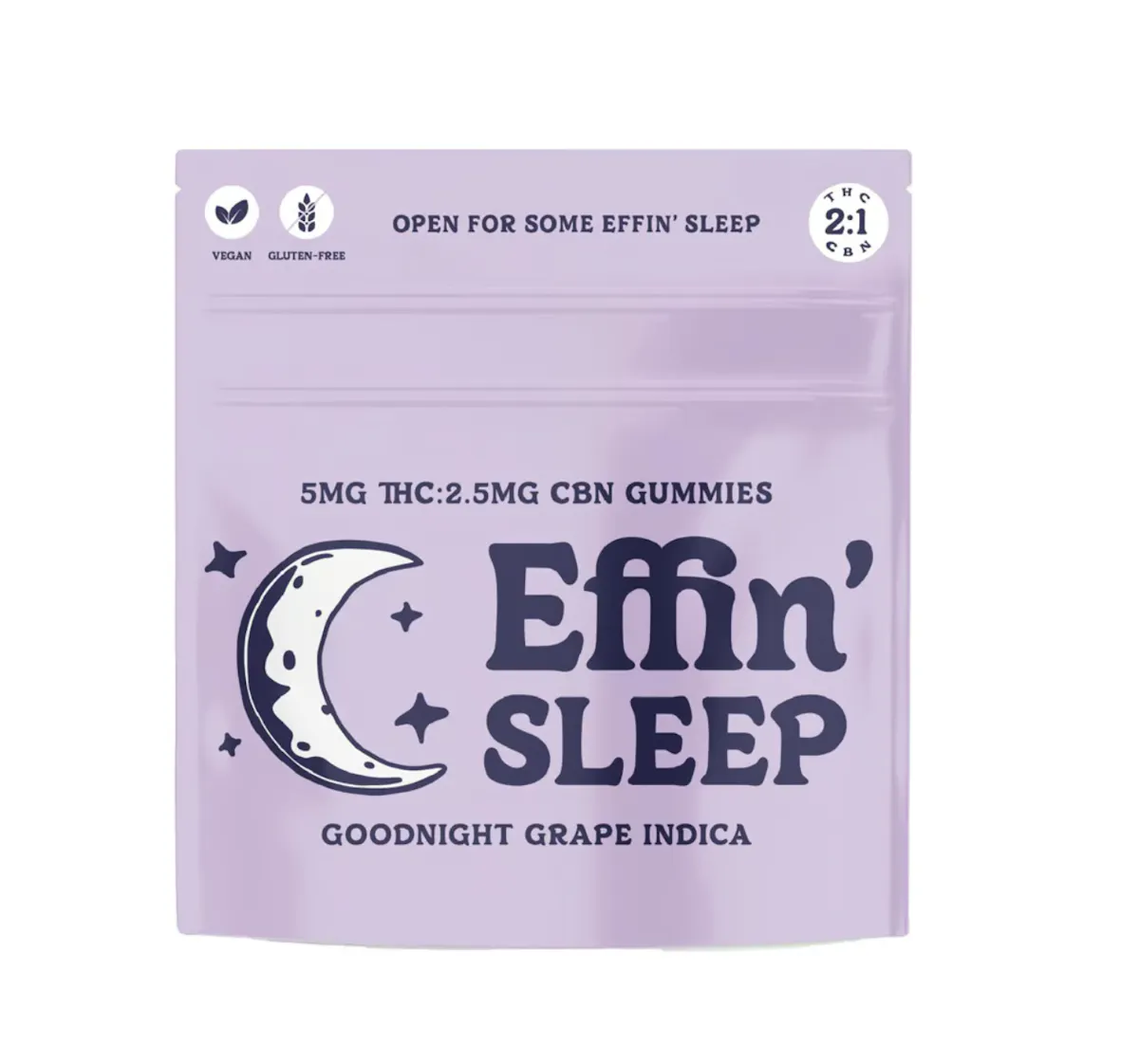 Effin’ Chill 2: oodnight Grape Gummies 100mg 20pk (THC:CBN) 1g Edibles ...