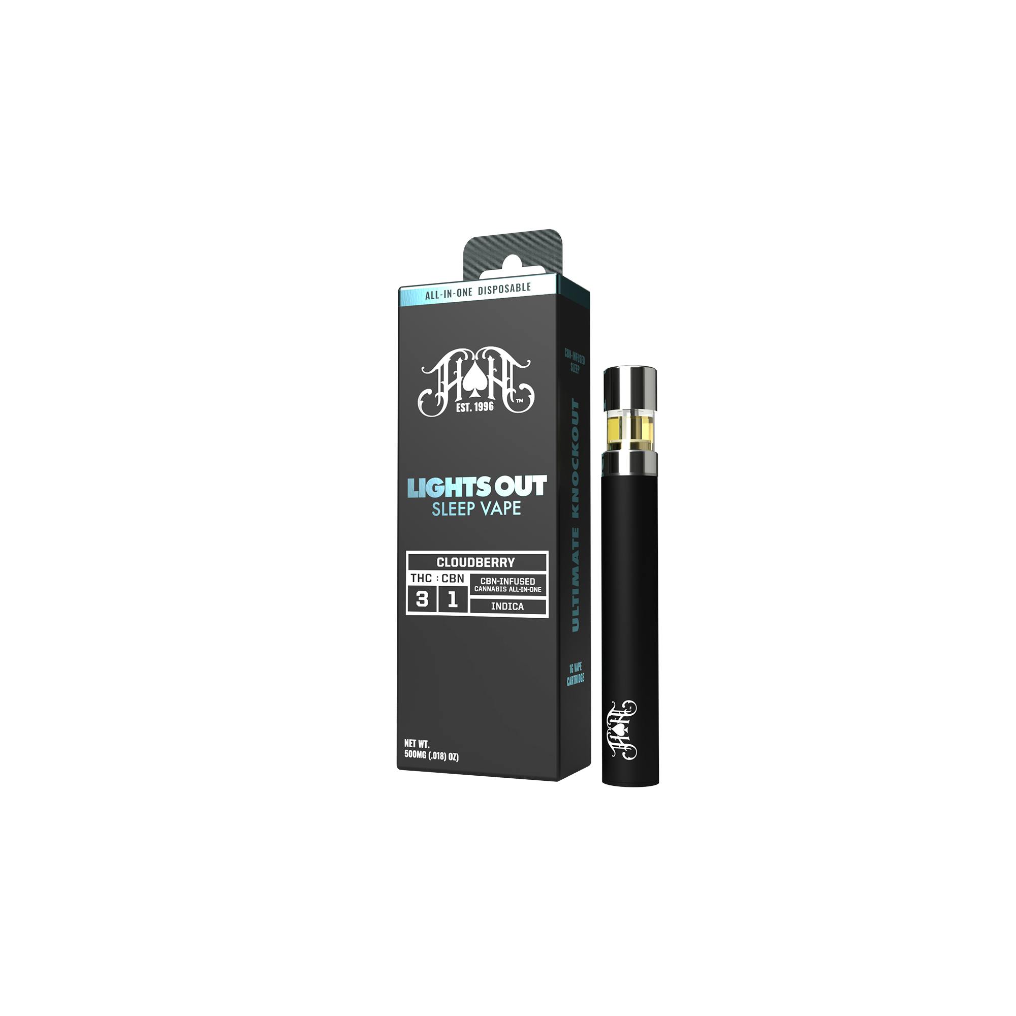 Heavy Hitters Lights Out | Cloudberry | 3:1 | All-in-One Cannabis for ...