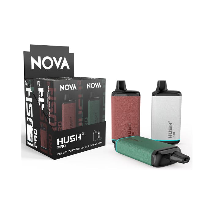 NOVA - HUSH 2 PRO - 510 Battery - Assorted Leather | Sessions Cannabis
