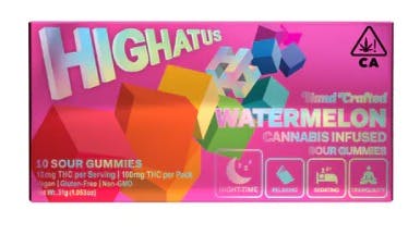 Shop Highatus Sour Watermelon - 100mg - 10ct in Union City | COOKIES
