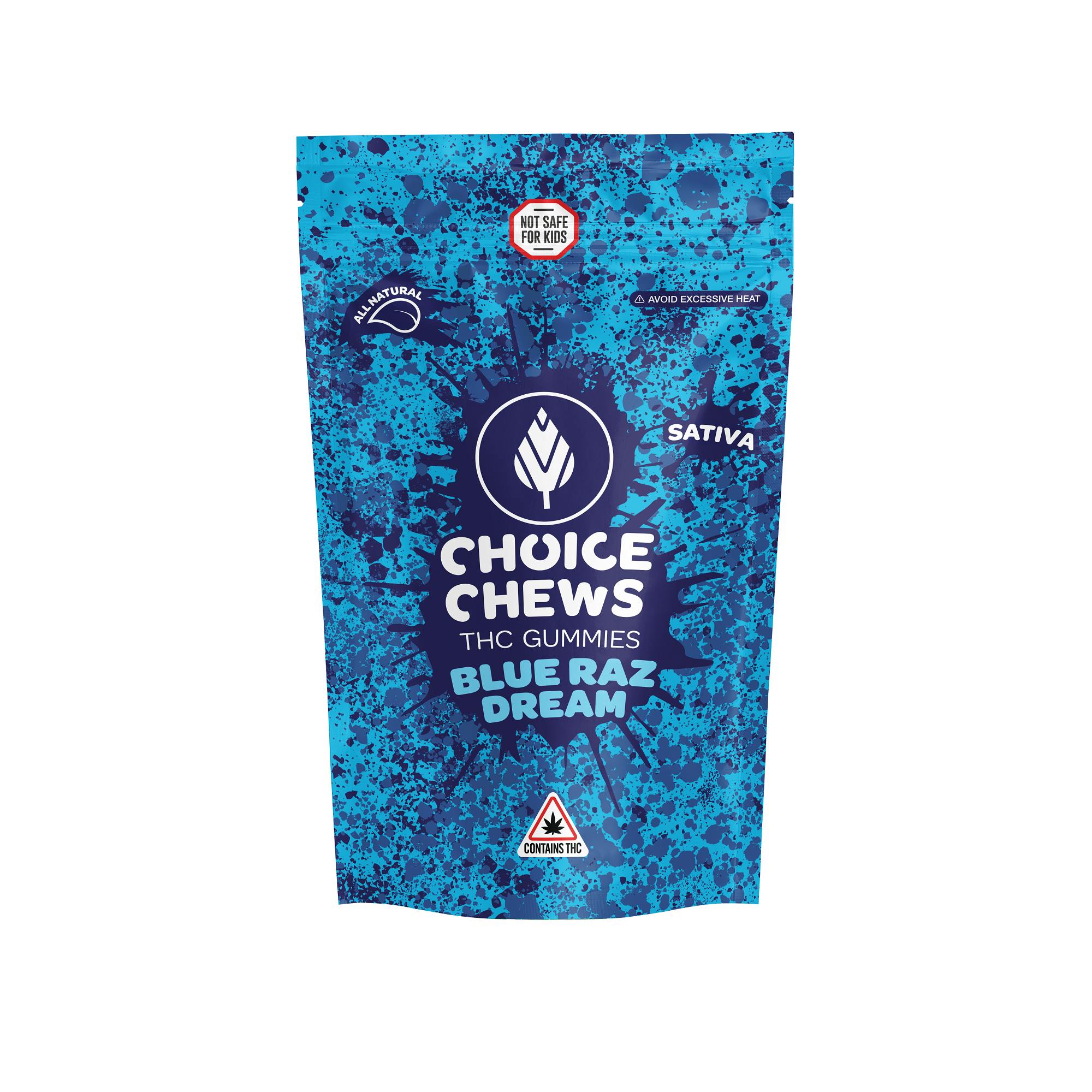 Blue Raz Dream (S) Chews 100mg • Potency