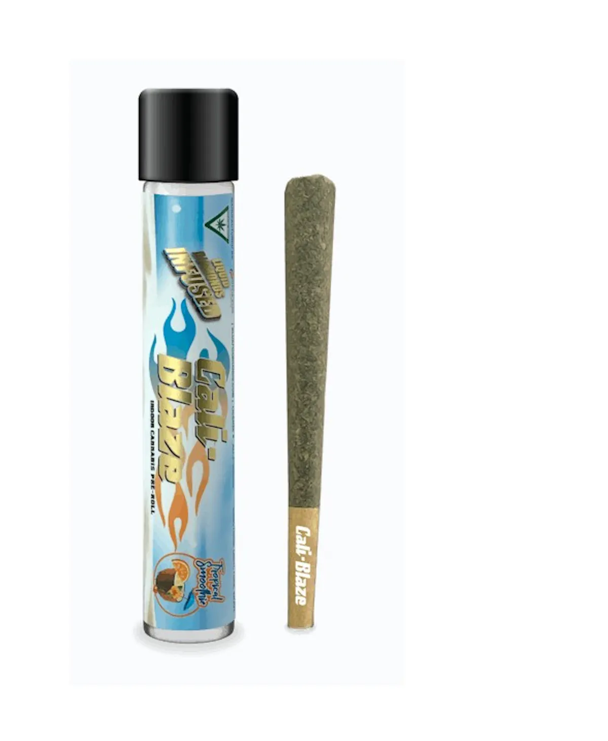 Cali Blaze Tropical Smoothie 1.2g Liquid Diamond Infused Preroll 1.2g ...