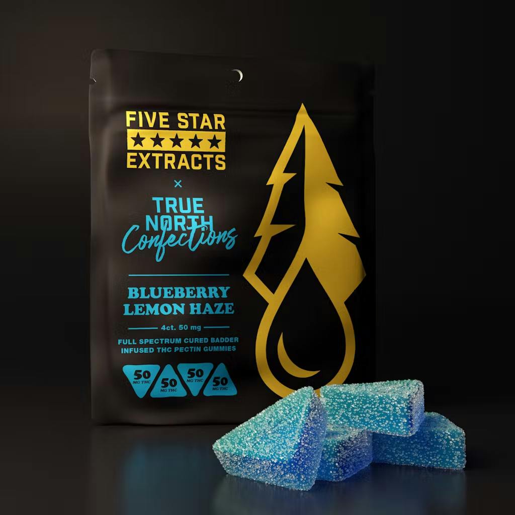 Buy True North x Five Star Extracts - 200mg Gummies - Blueberry Lemon ...