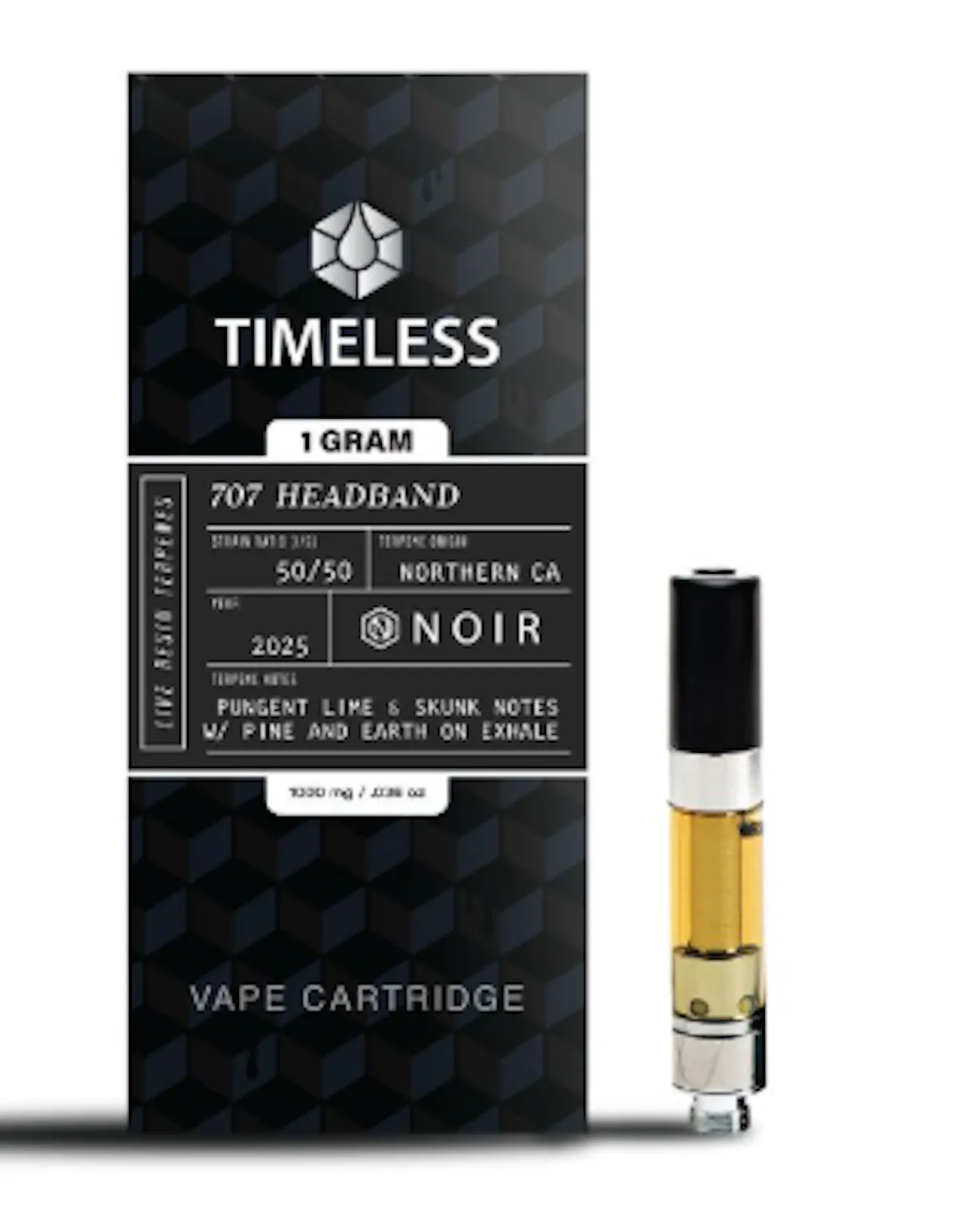 Timeless Noir 707 Headband 1g Live Resin Cartridge 1g Vaporizers ...