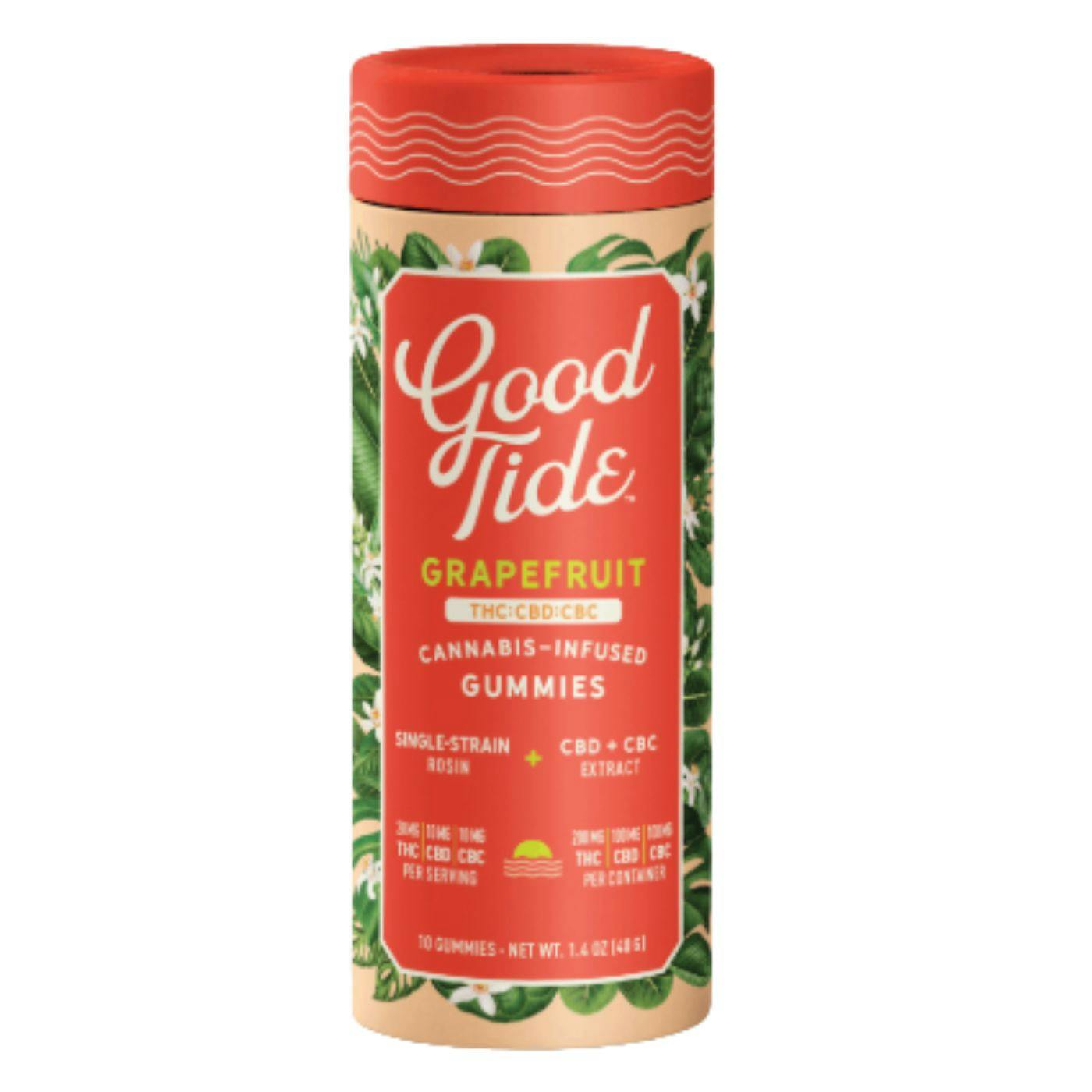 Good Tide - Grapefruit Rosin Gummies 2:1:1 THC:CBD:CBC 200mg