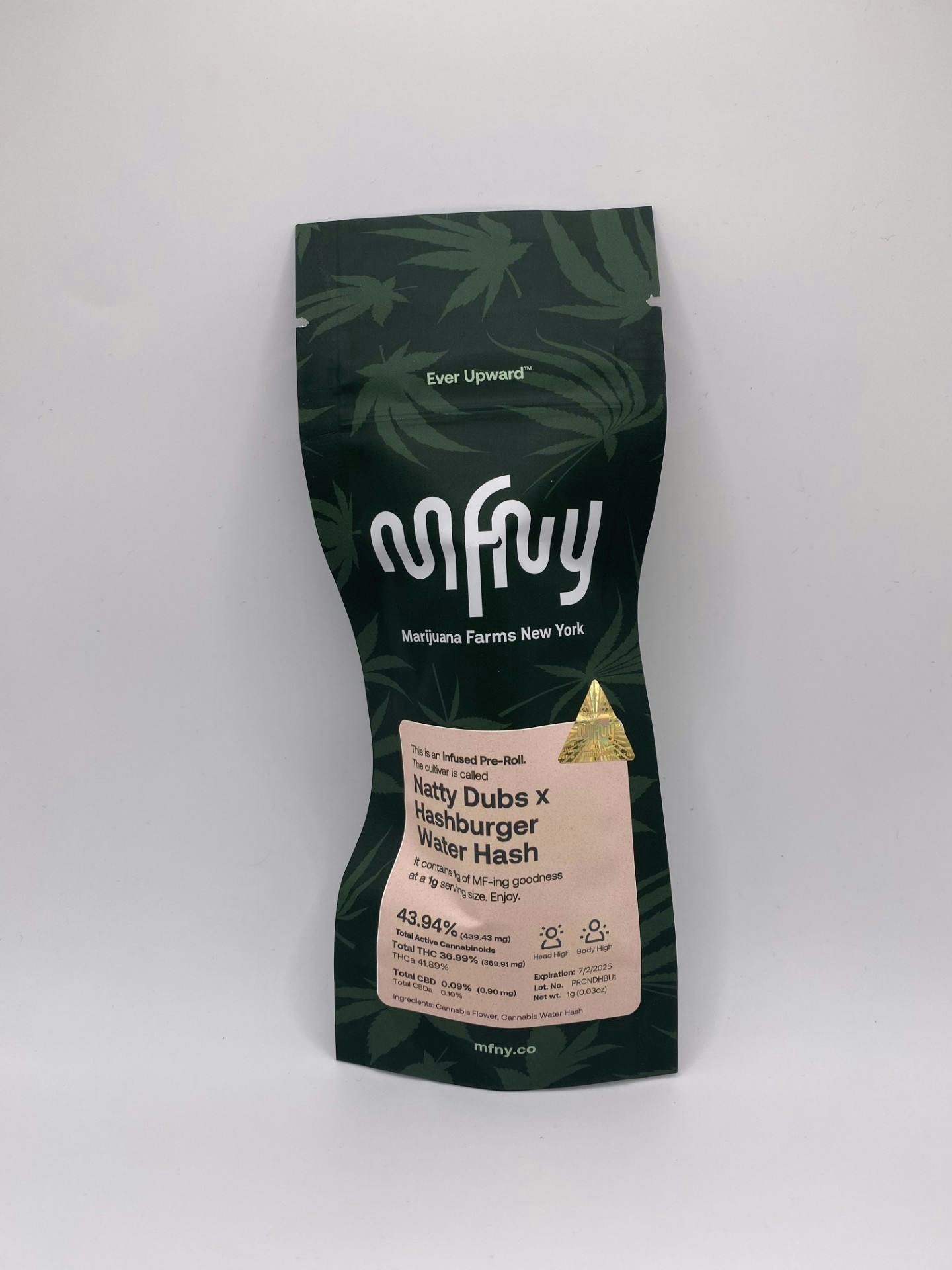 Natty Dubs x Hashburger Water Hash Infused | MFNY | Pre-Roll by MFNY ...