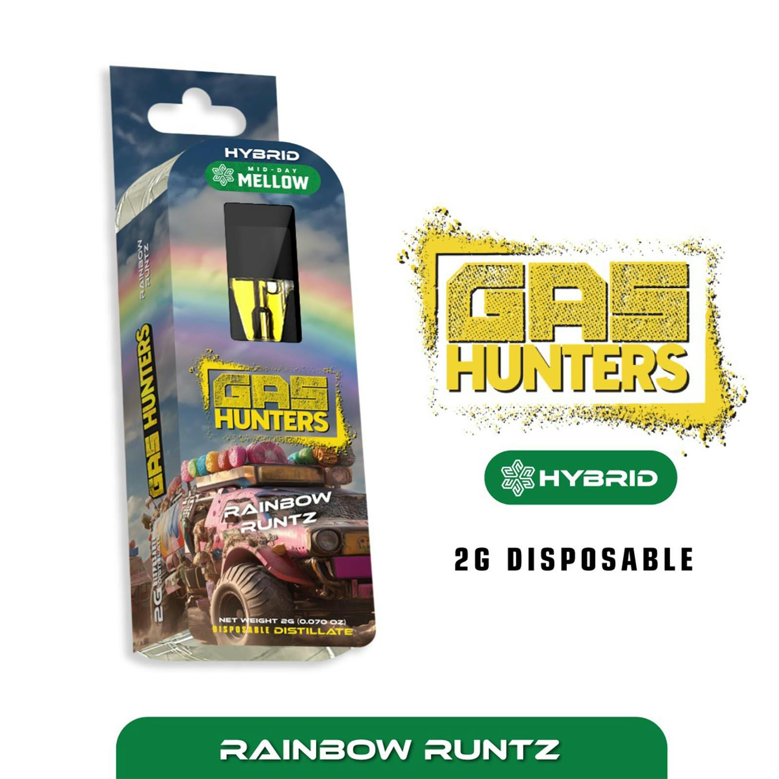 Buy Gas Hunters - 2g Disposable - Rainbow Runtz Disposables Cannabis ...