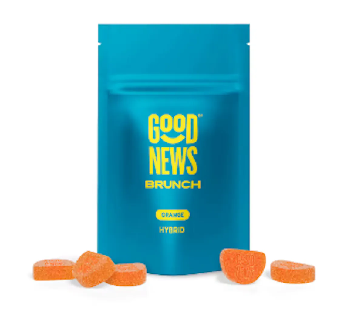 Good News | Orange | Gummies | 100mg .1g Edibles | Good News