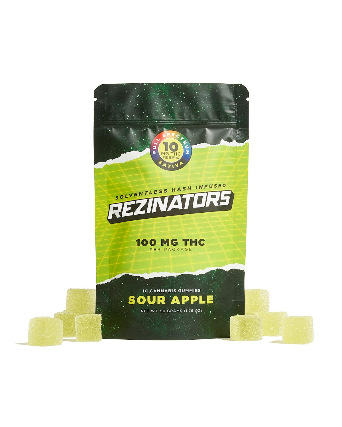 Buy Sour Apple | Solventless Hash Gummies | 100mg | 10pk Online | FREE ...