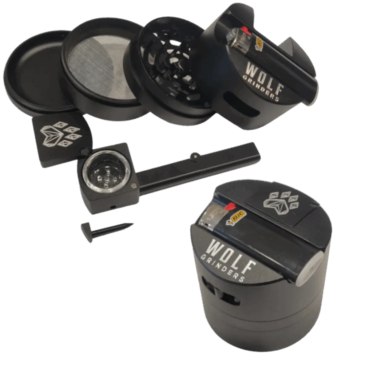 Wolf Grinders - Combo Crusher - Black - ZenZest - Wolf Grinders - Combo ...